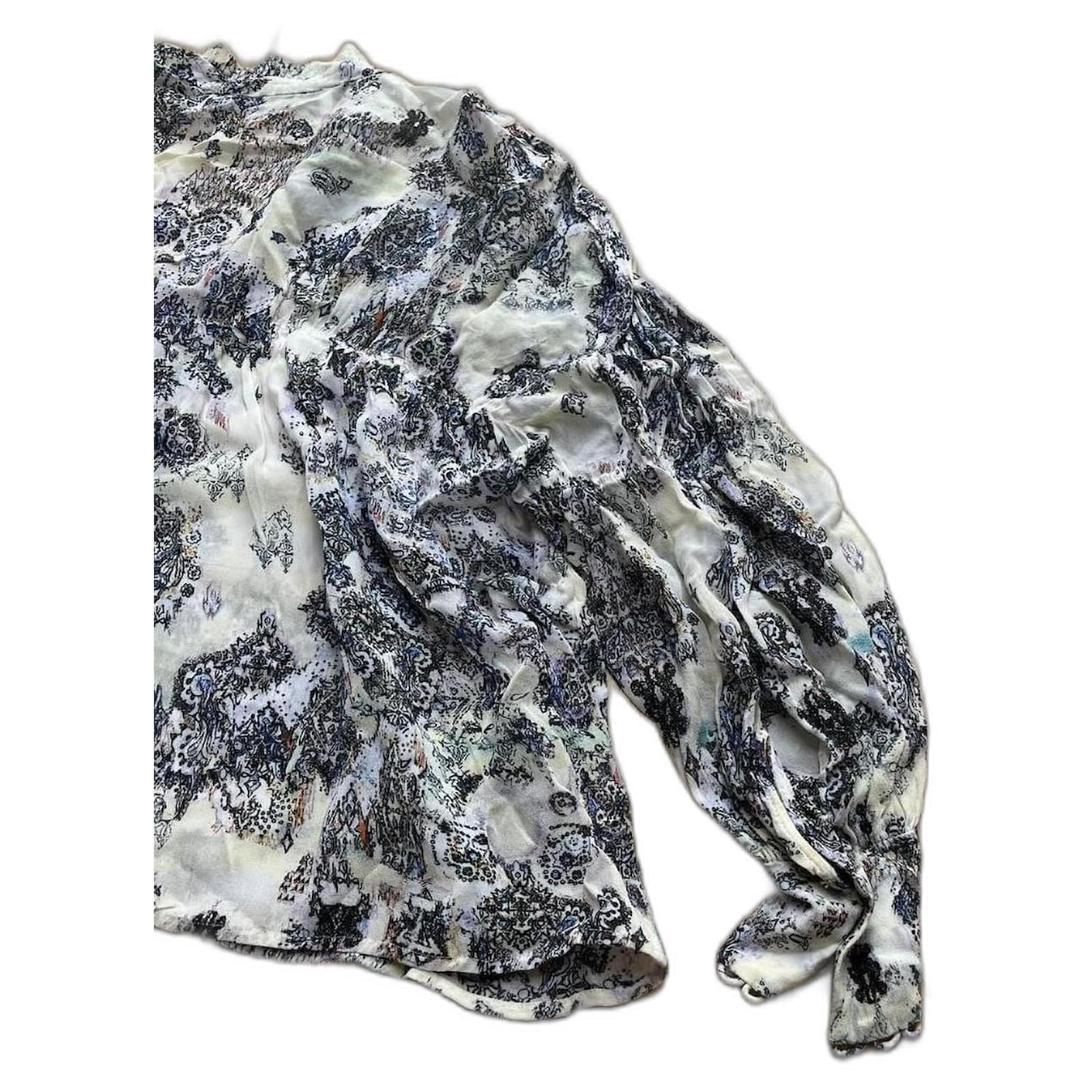Iro blouse Blue Grey Viscose ref.2178945 - Joli Closet