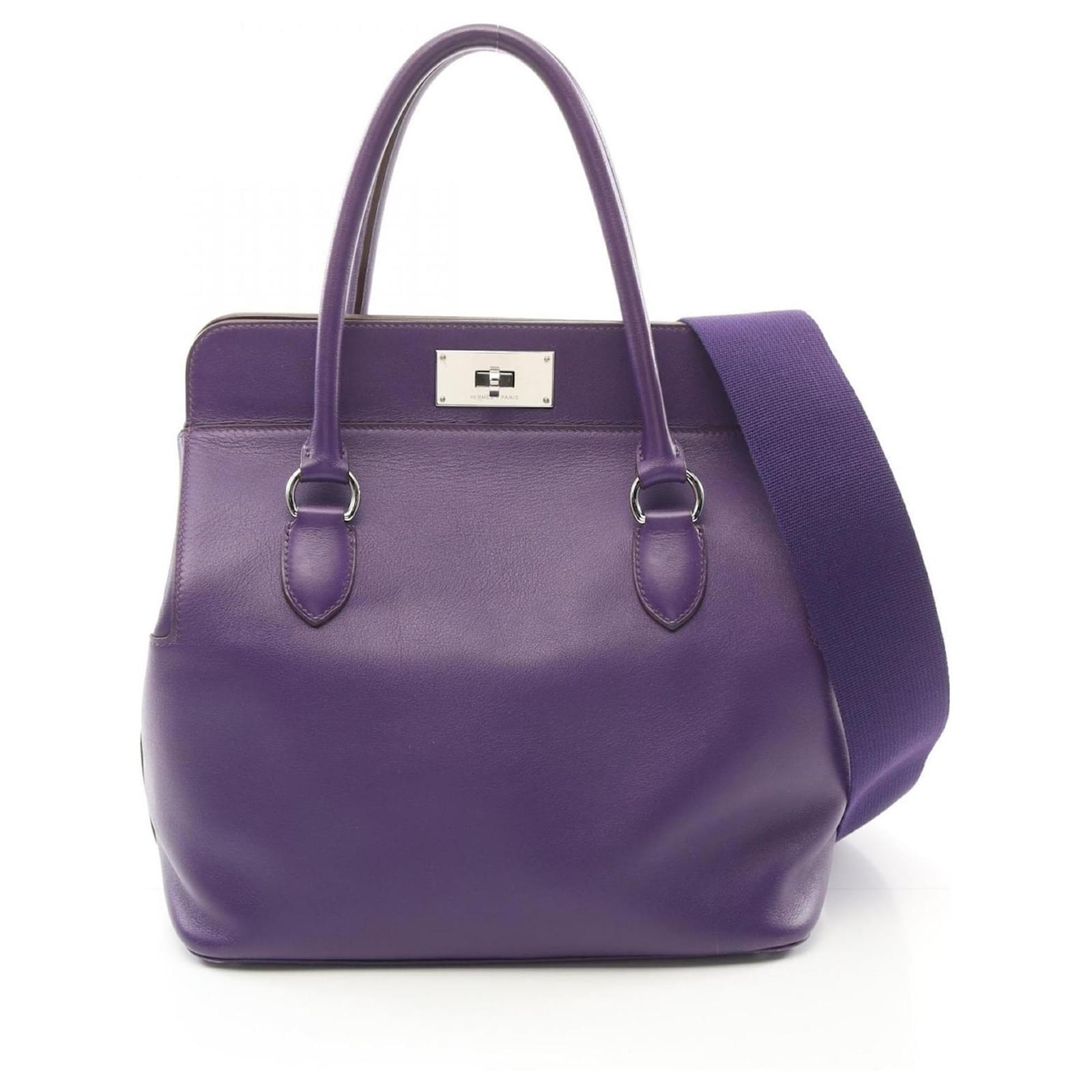 Hermès Hermes Toolbox 26 Handbag in Anemone Purple Leather ref.2178986 ...