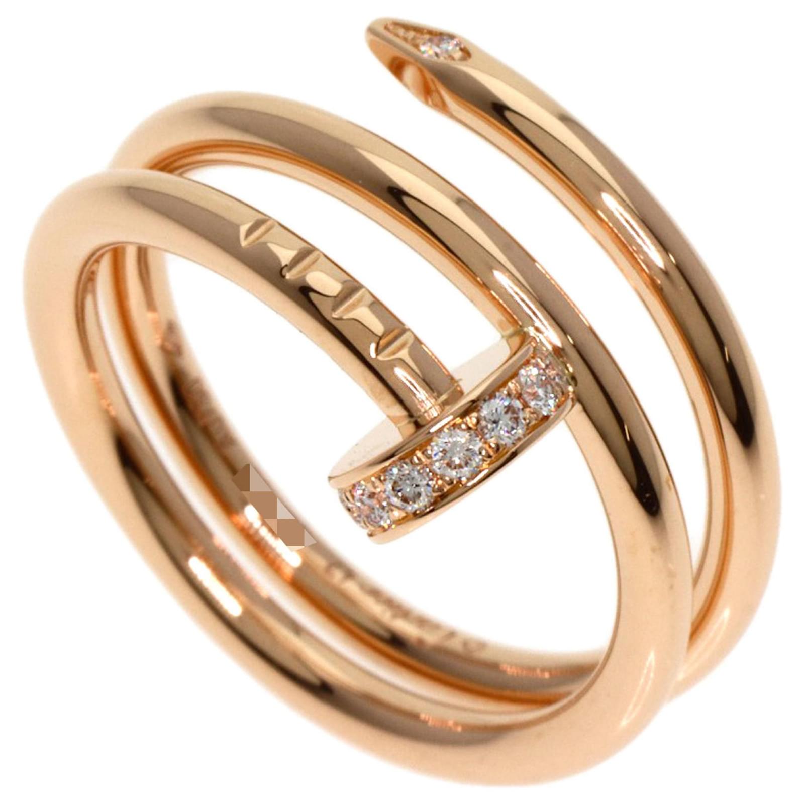 Cartier Juste un Clou Double Diamond Ring Pink ref.2179773 - Joli Closet