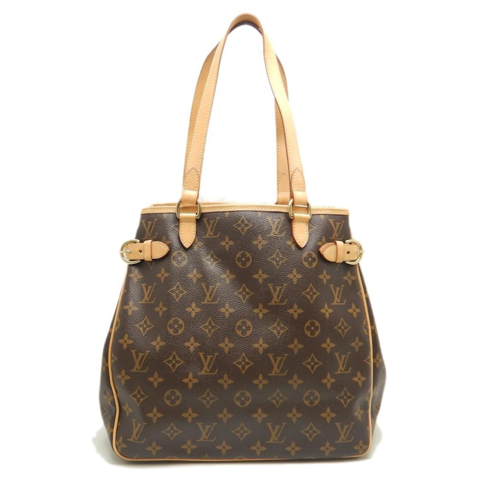 Louis Vuitton Monogram Batignolles Vertical Tote Bag Brown Patent ...