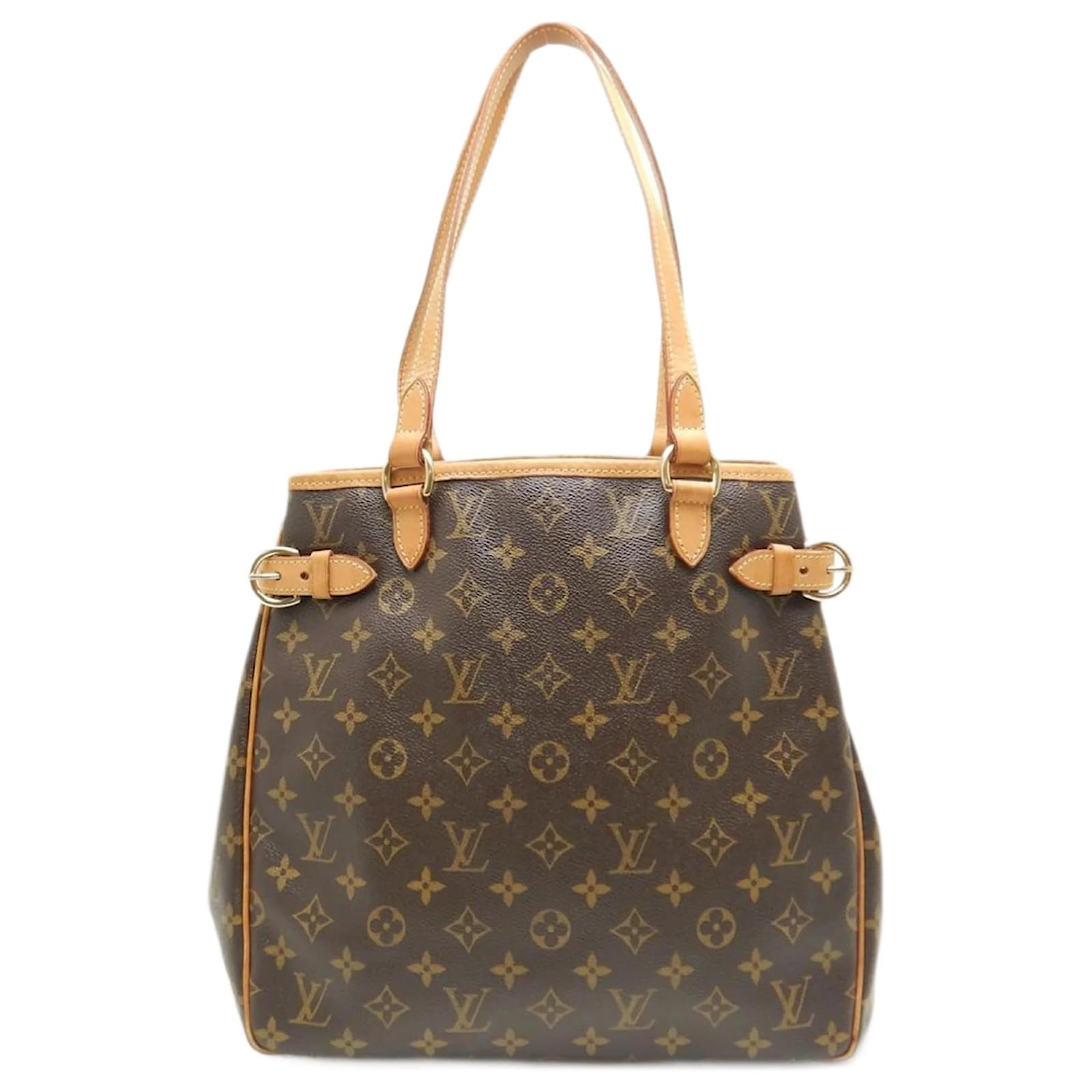 Louis Vuitton Monogram Batignolles Vertical Tote Bag Brown Patent ...