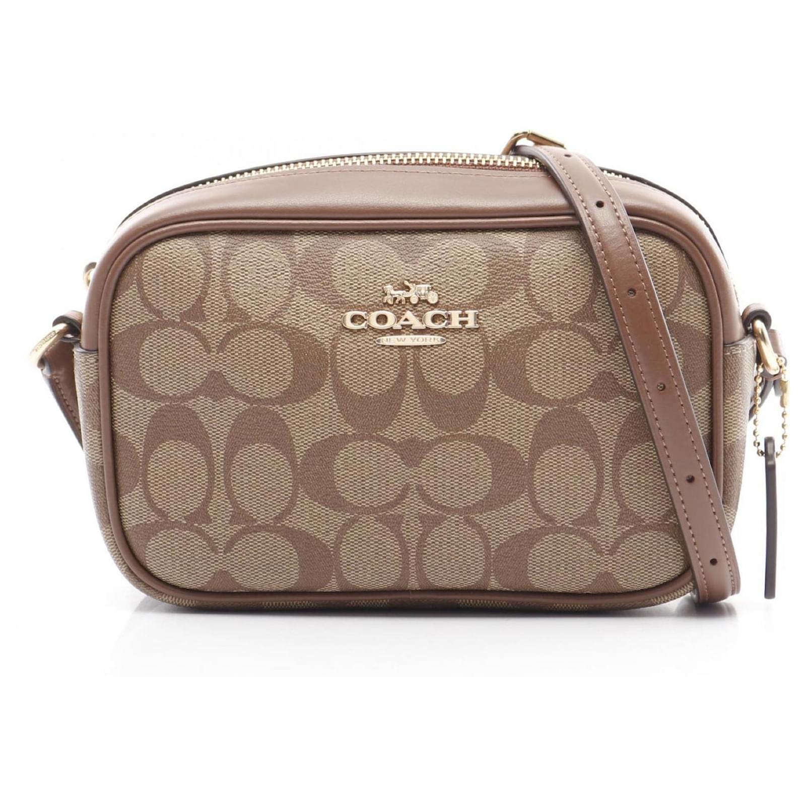 Coach Mini Jamie Camera Bag Brown Beige Leather Plastic ref.2183643 ...