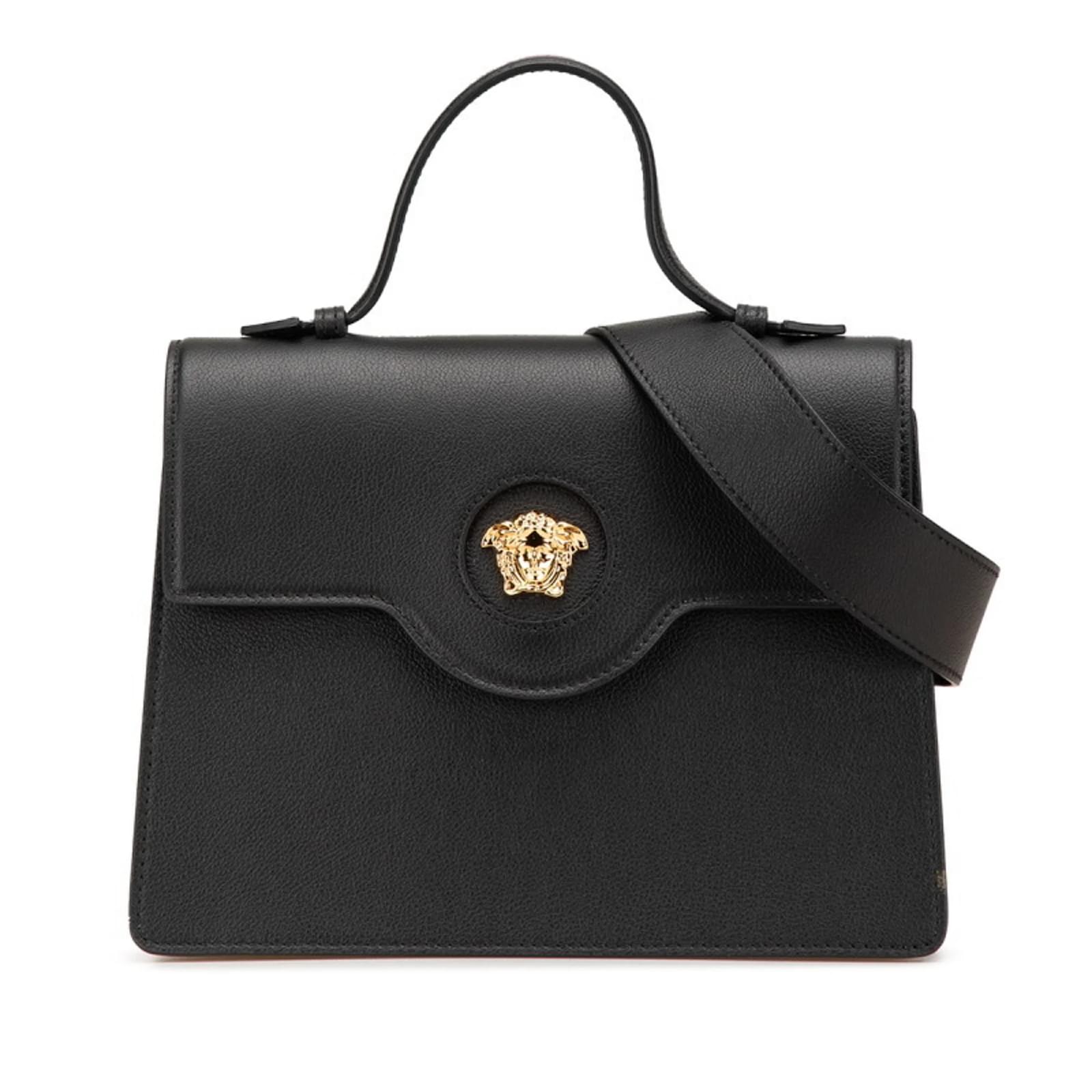 Versace Medusa Handbag in Black Leather ref.2188812 - Joli Closet