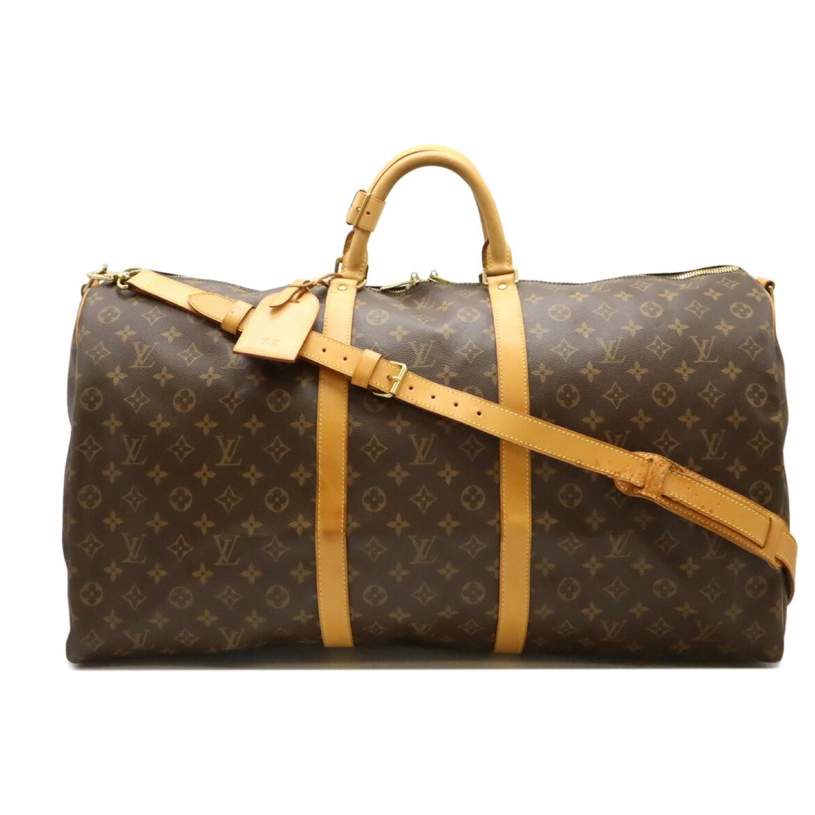 Louis Vuitton Monogram Keepall Bandouliere 60 Brown Patent leather ref.2188890 - Joli Closet