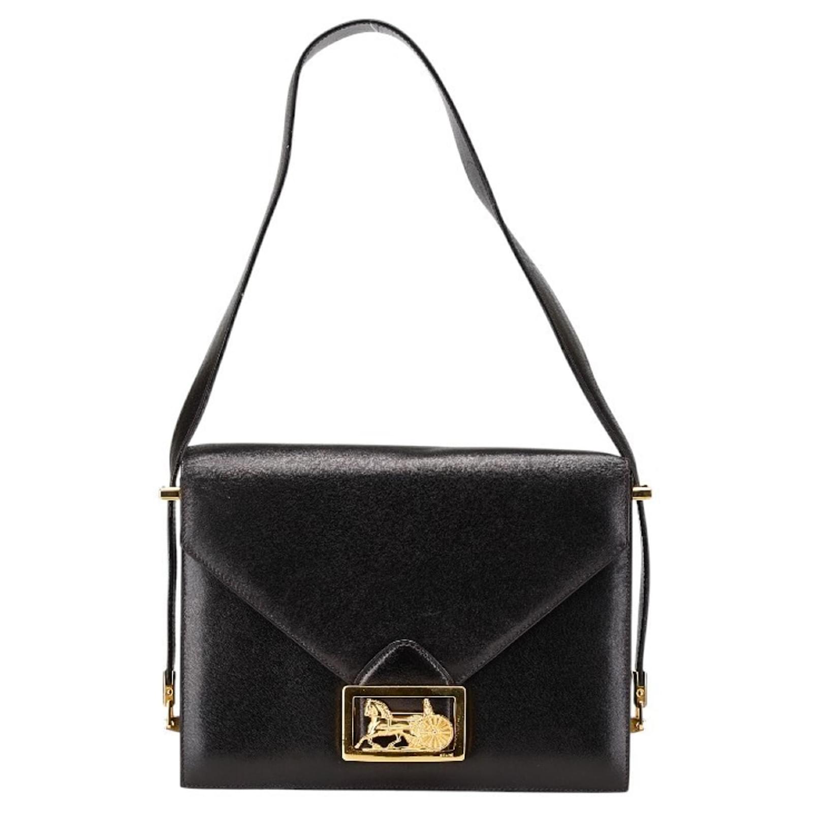 Céline Celine Black Leather Shoulder Bag ref.2189361 - Joli Closet