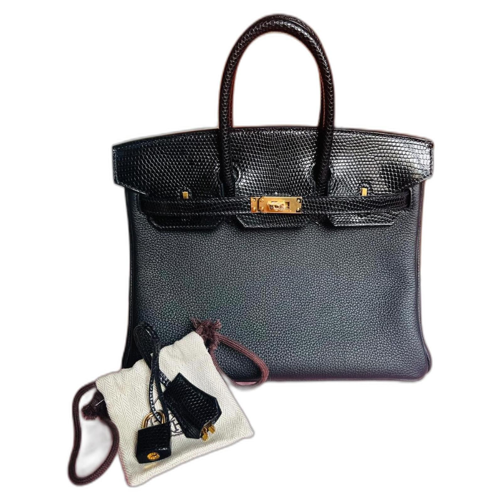 Hermès Birkin 25 Touch lizard /togo black ghw - Joli Closet