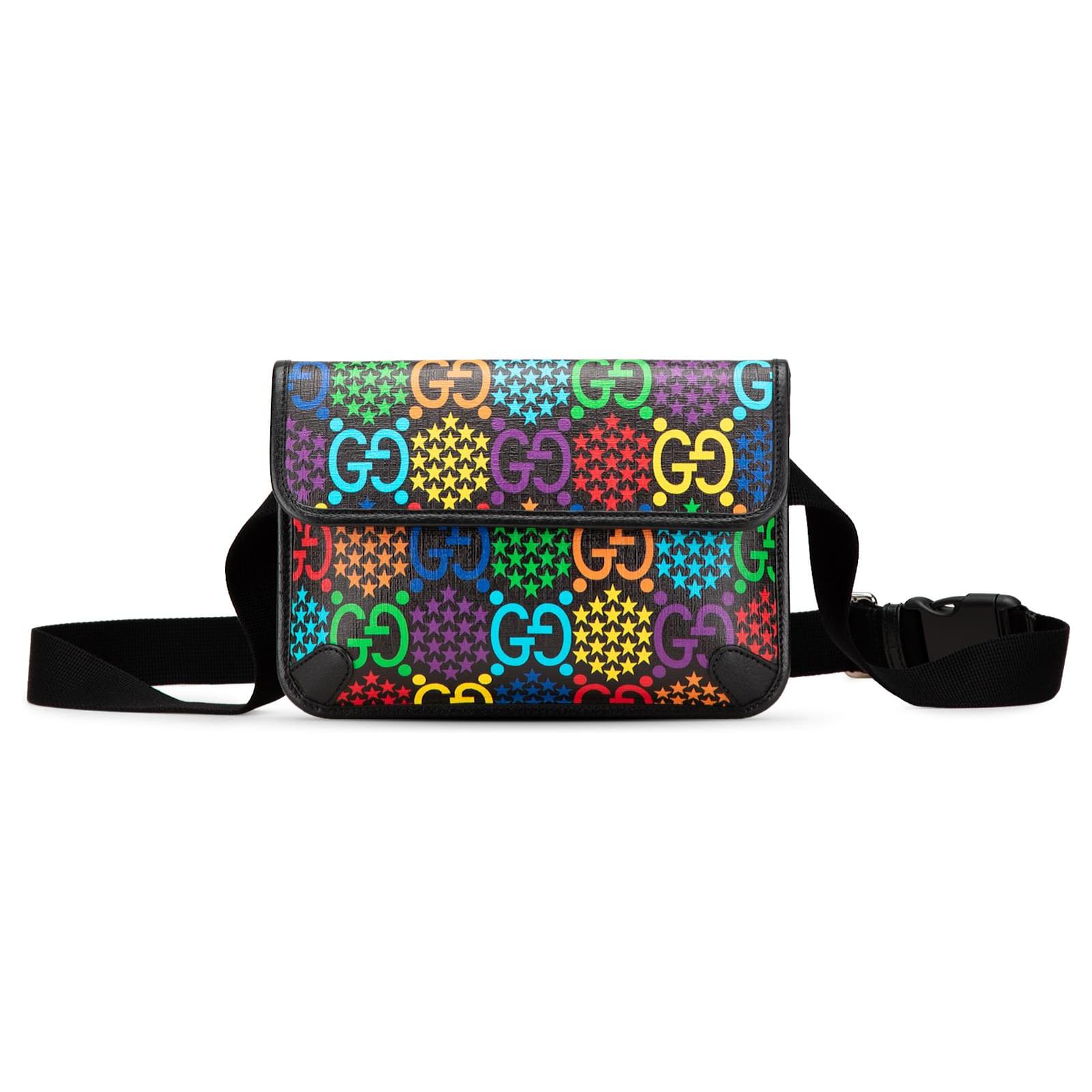 Gucci Black GG Supreme Psychedelic Belt Bag Cloth Cloth ref.2190534 ...