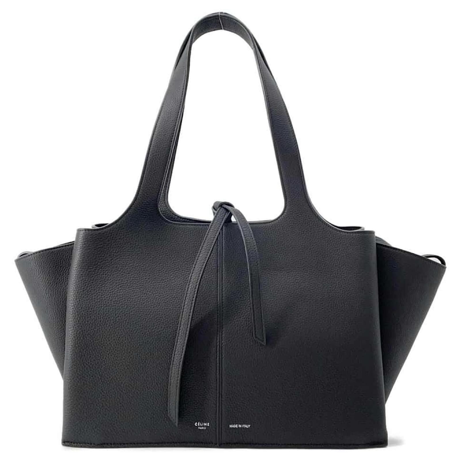 Céline Tri-Fold Black Leather ref.2192453 - Joli Closet