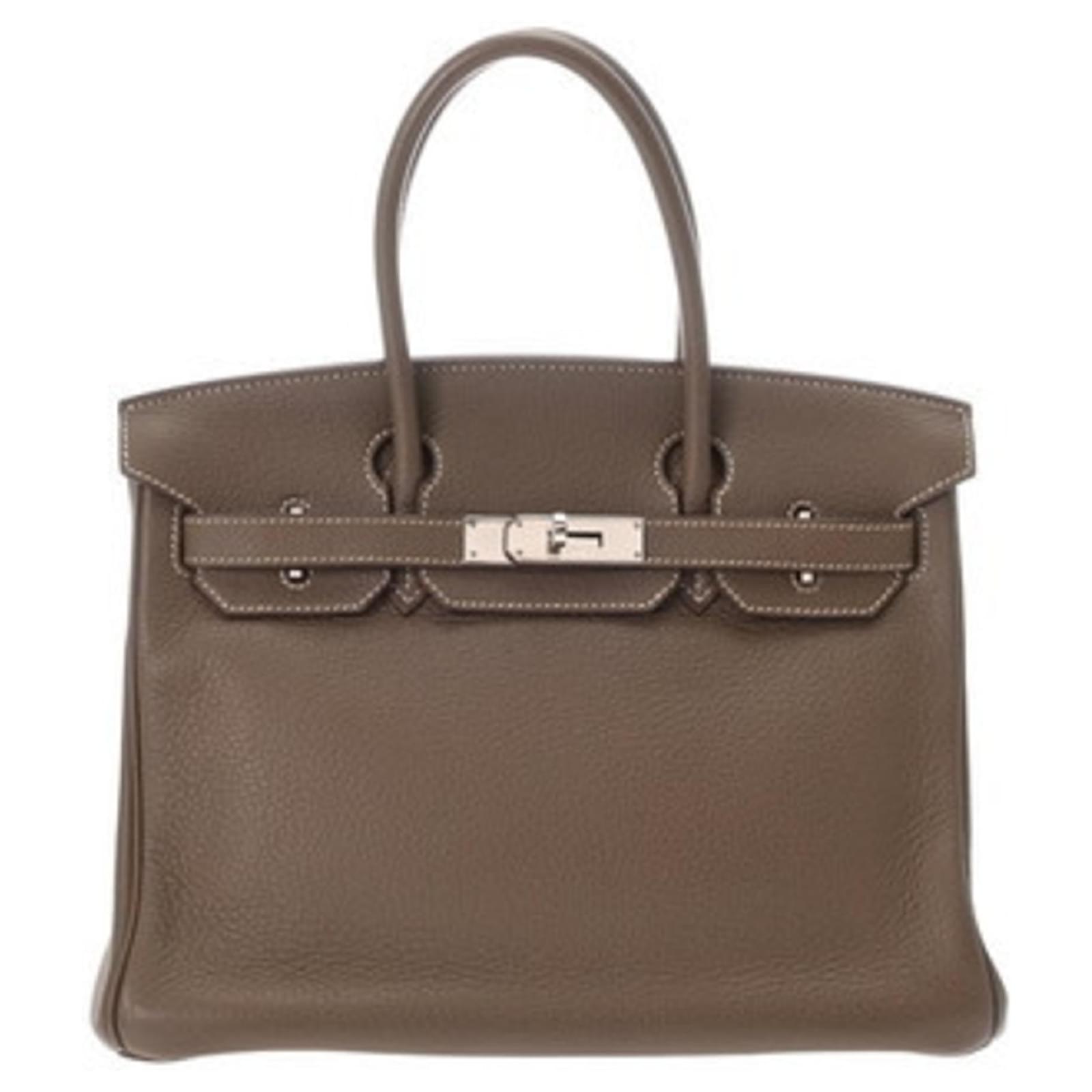 Hermès Hermes Birkin 30 Handbag in Etoupe Gray Taupe Leather ref.2192766 - Joli Closet