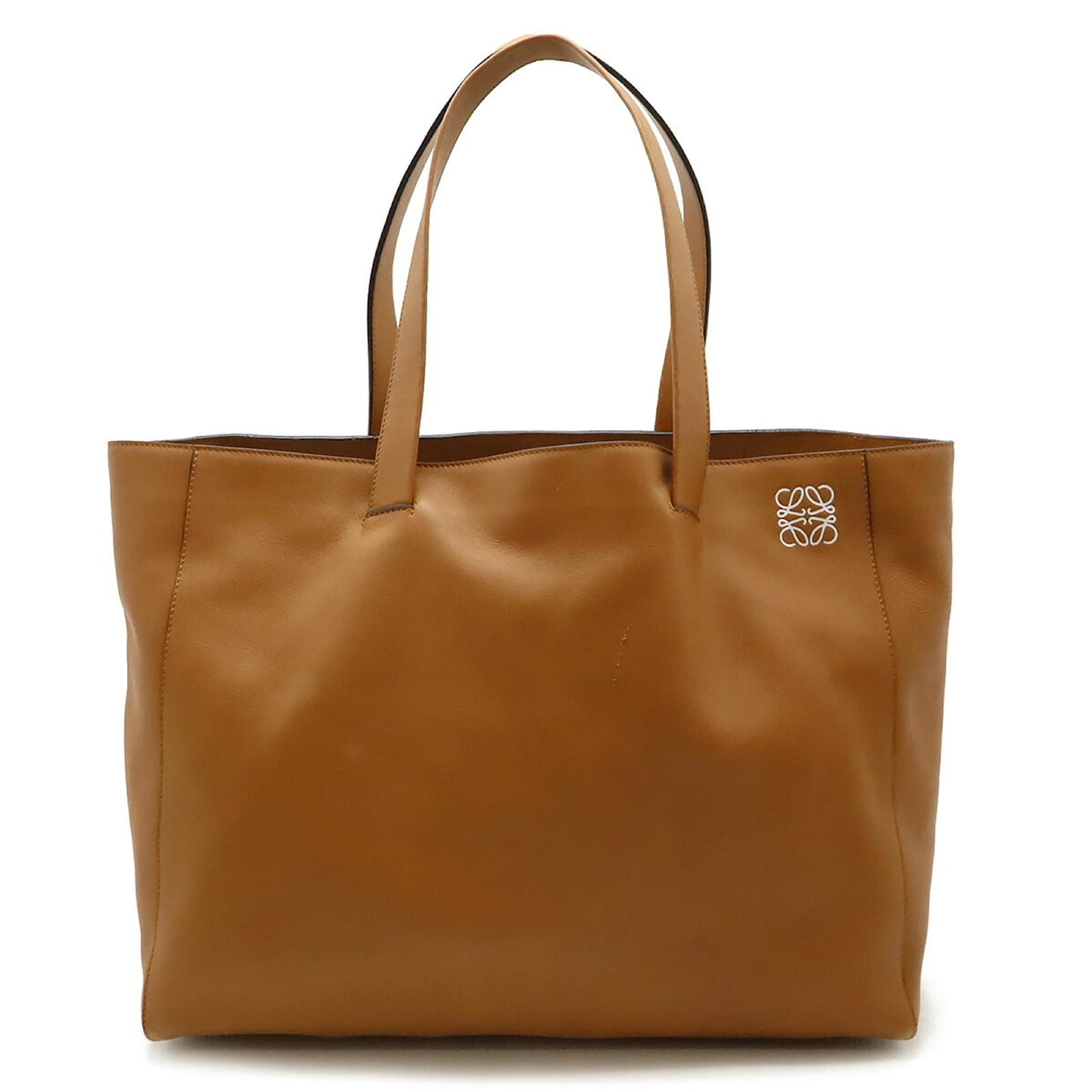 Loewe East West Shopper Tote Bag Camel Leather ref.2196230 - Joli Closet
