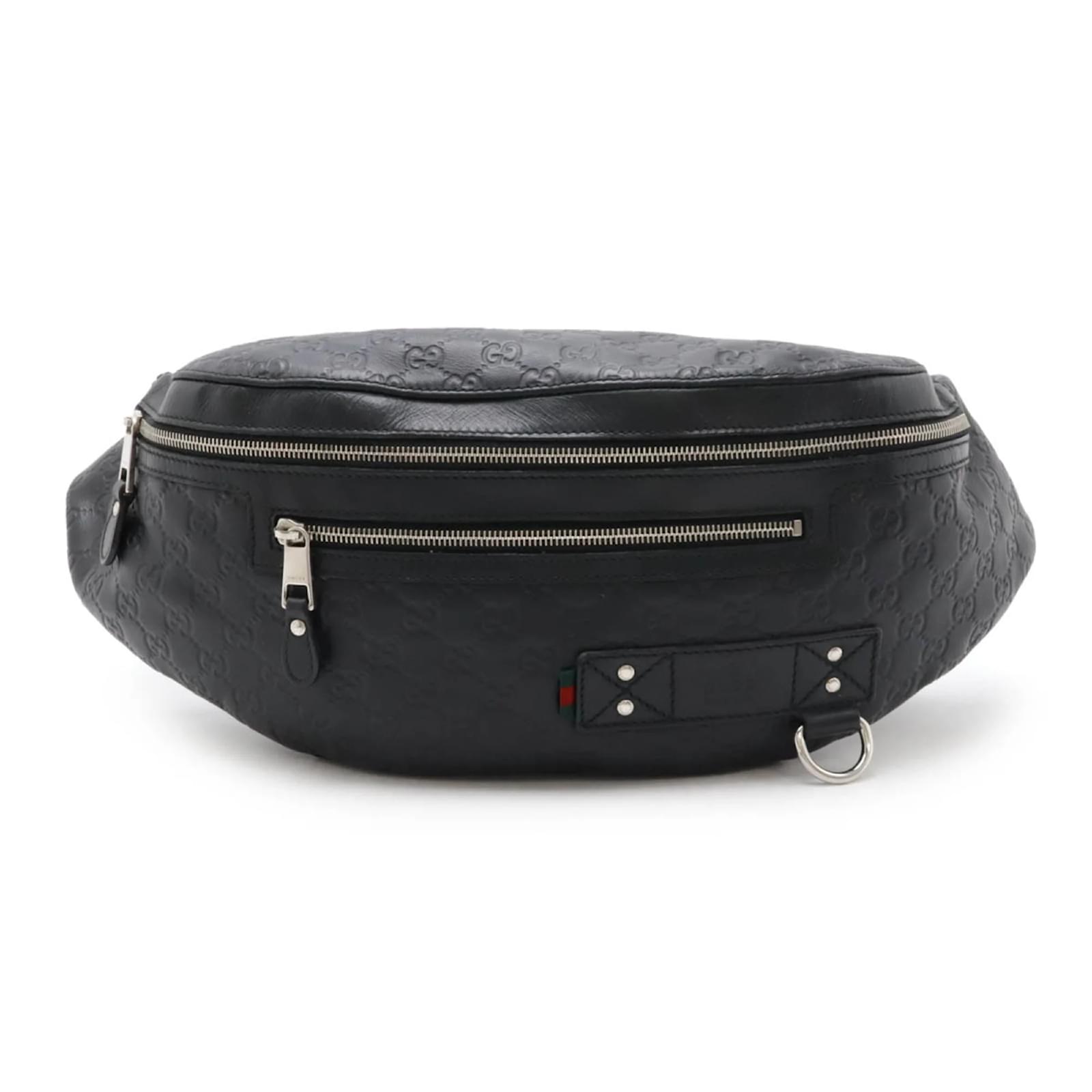 Gucci Guccissima Body Bag Waist Pouch Black ref.2196231 - Joli Closet