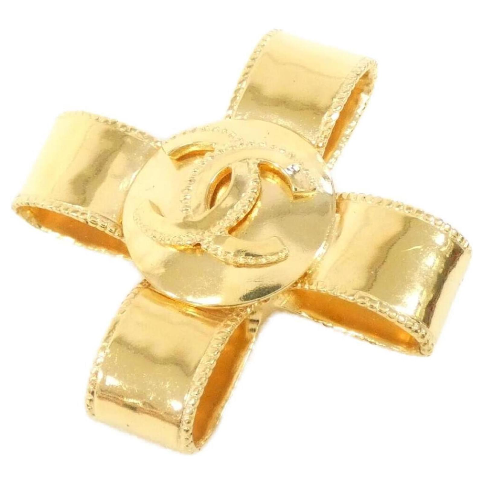 Chanel Cross Golden Gold-plated ref.2197821 - Joli Closet