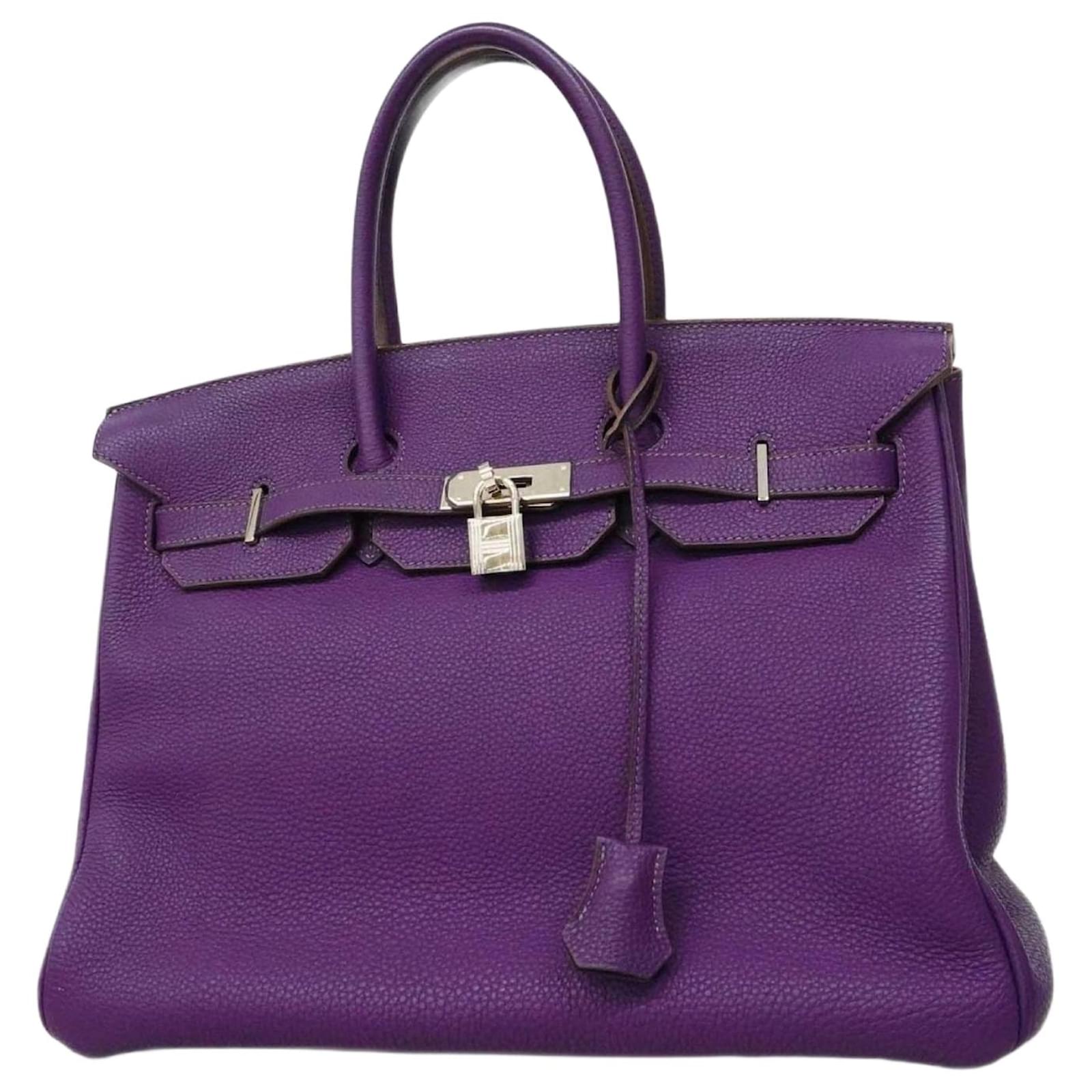 Hermès Birkin 35 Purple Leather ref.2197992 - Joli Closet
