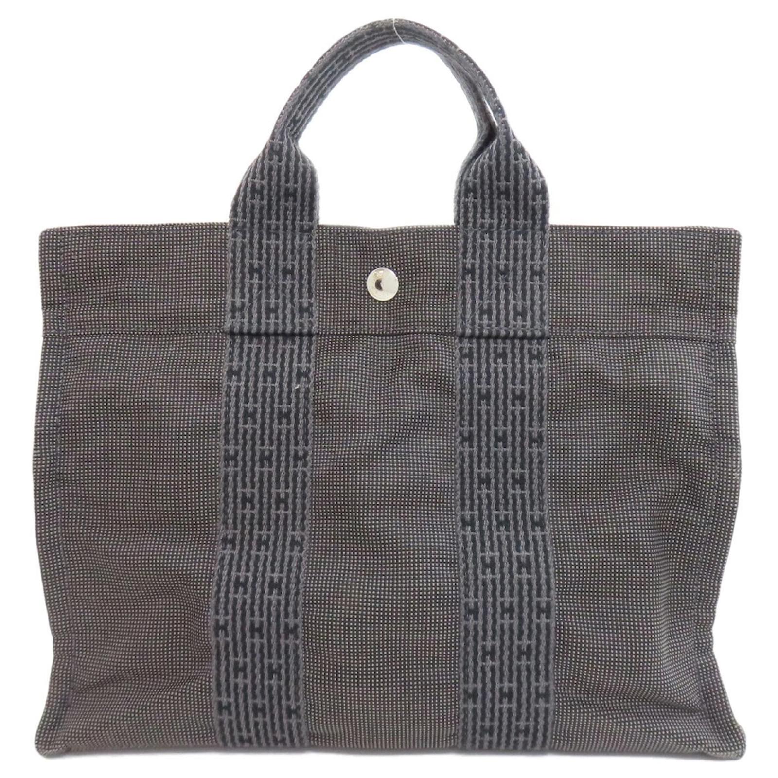 Hermès Hermes Air Line Tote PM Handbag Brown Cloth ref.2199411 - Joli ...