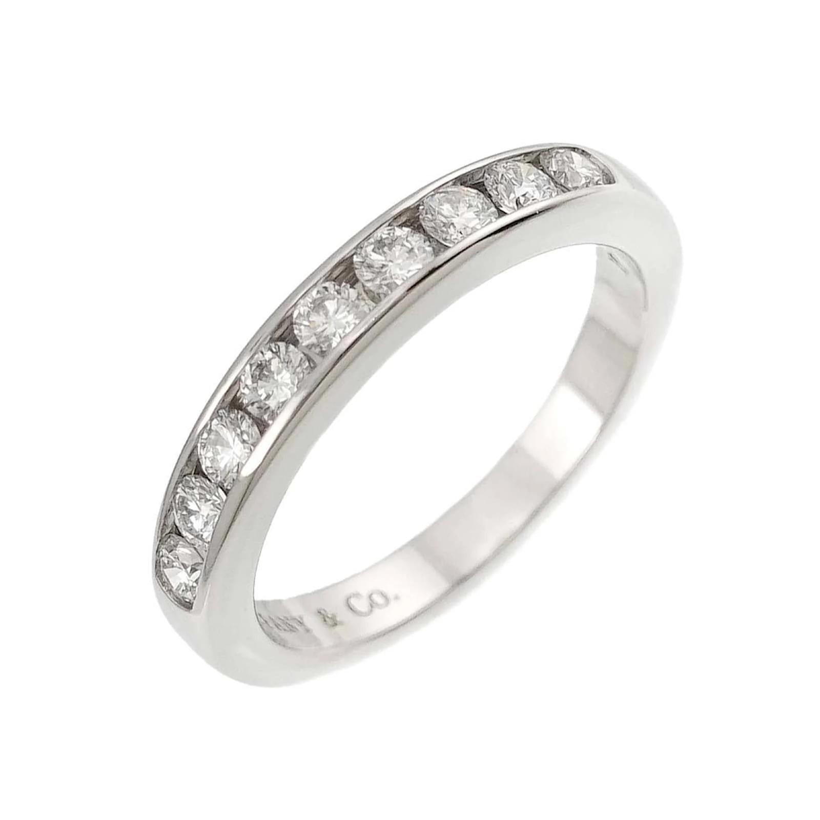 Tiffany & Co. Half Circle Channel Setting Ring Platinum ref.2199671 ...