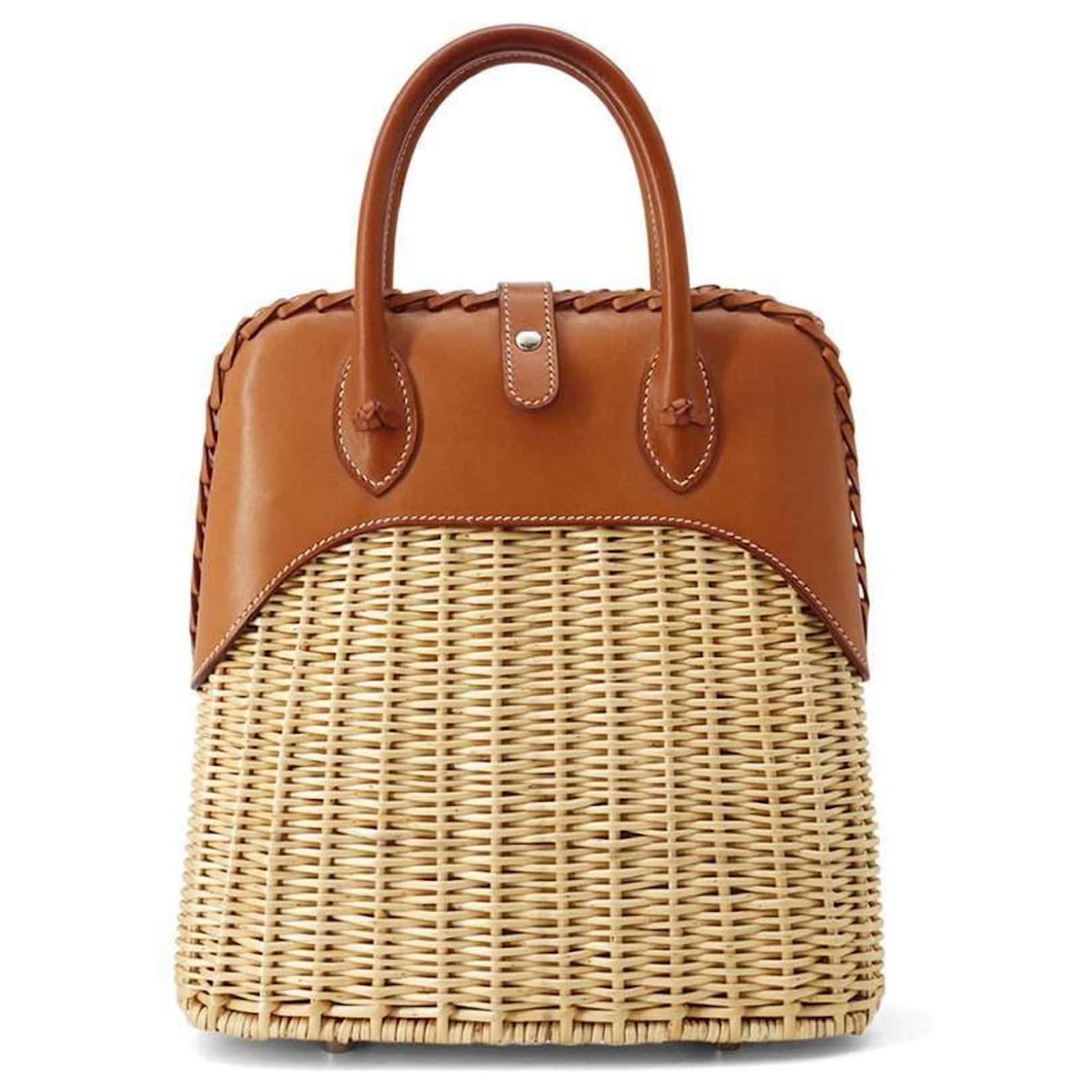 Hermès Hermes Kara Handbag in Fauve Barenia Leather Red ref.2200045 ...