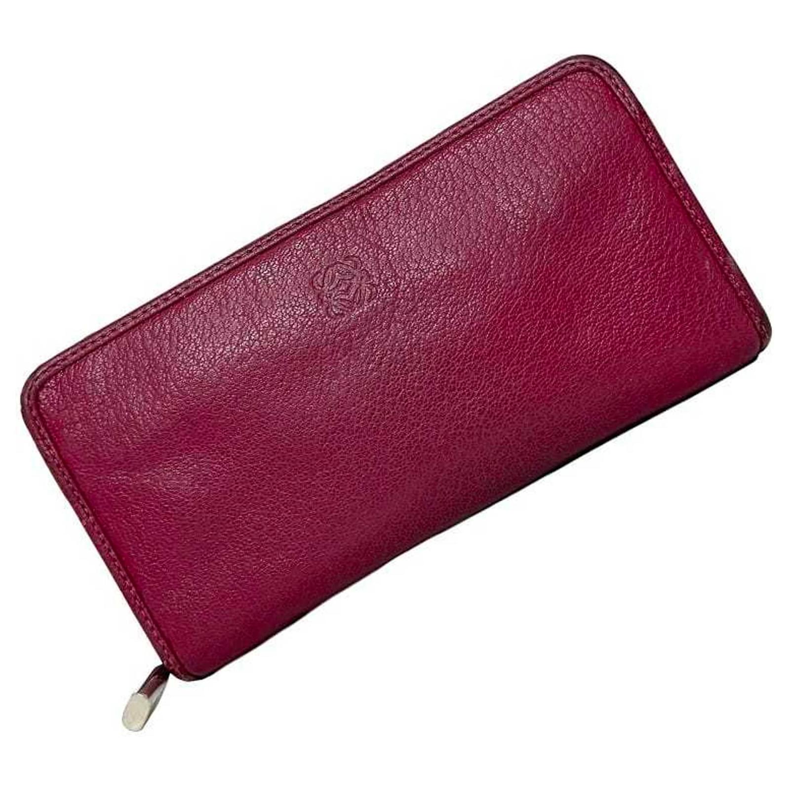 Loewe Pink Leather Long Wallet ref.2201106 - Joli Closet