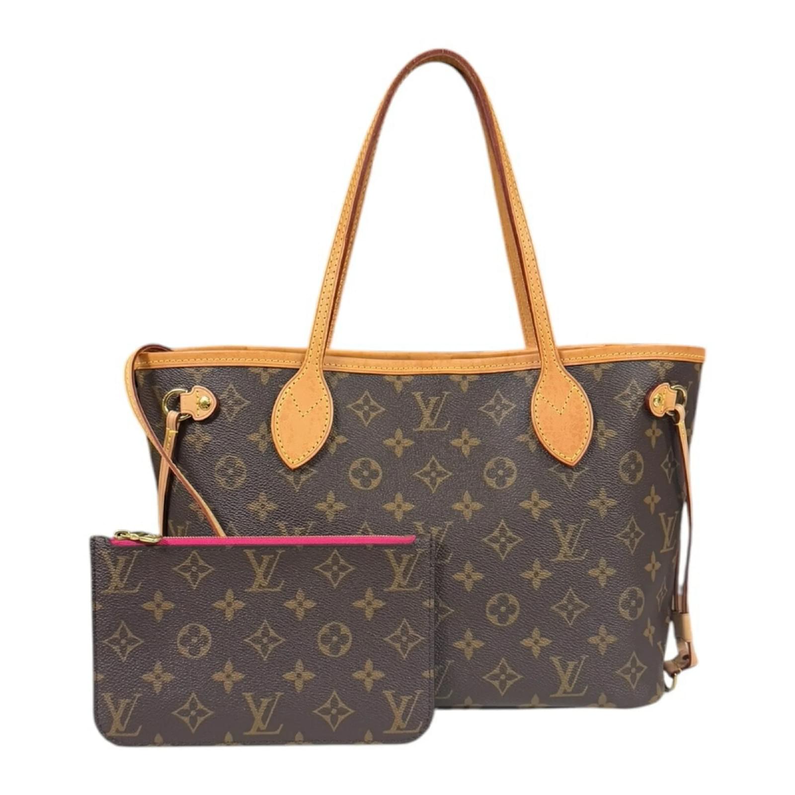 Louis Vuitton Neverfull PM Monogram Tote Bag Brown Patent leather ref ...