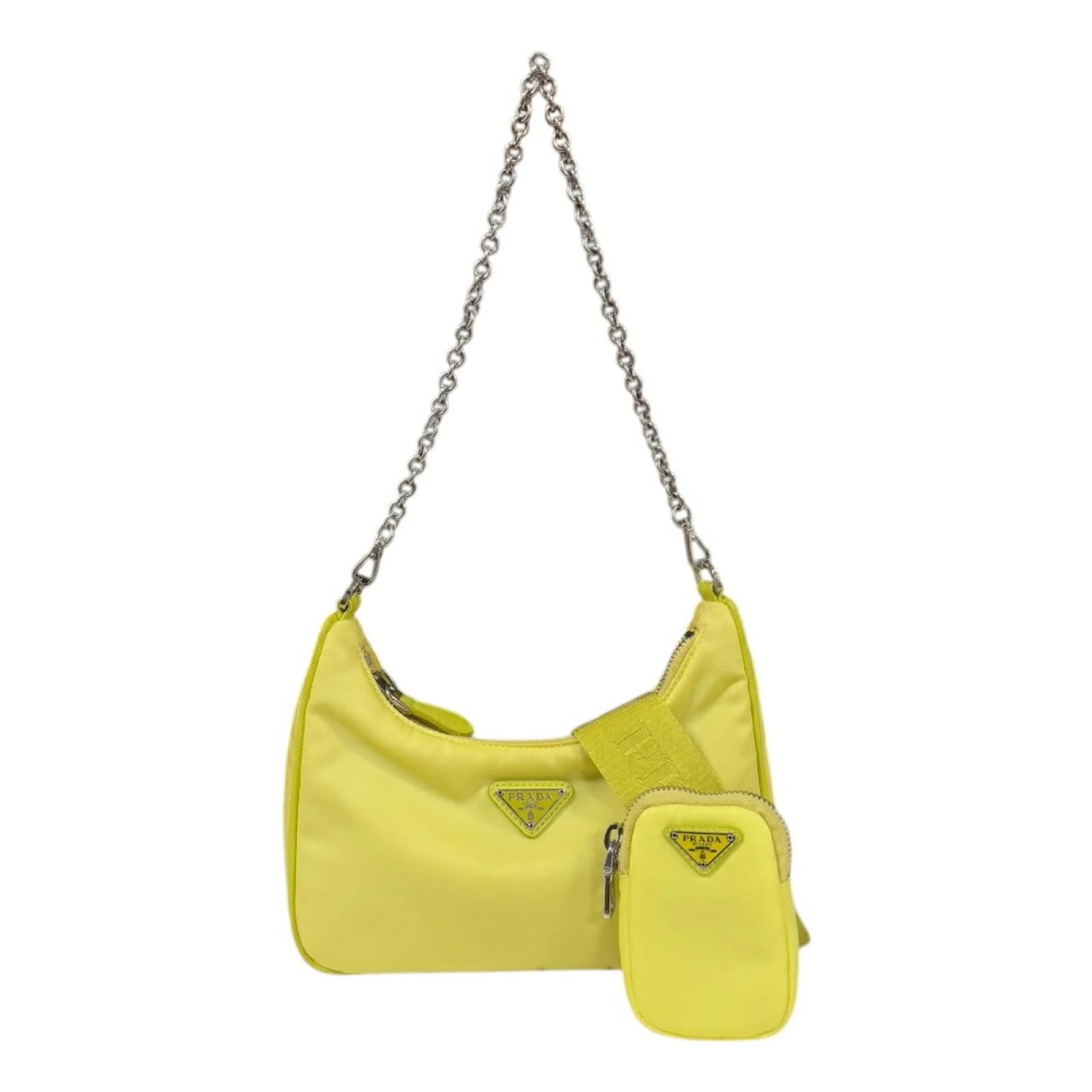 Prada Yellow Nylon Shoulder Bag ref.2202014 - Joli Closet