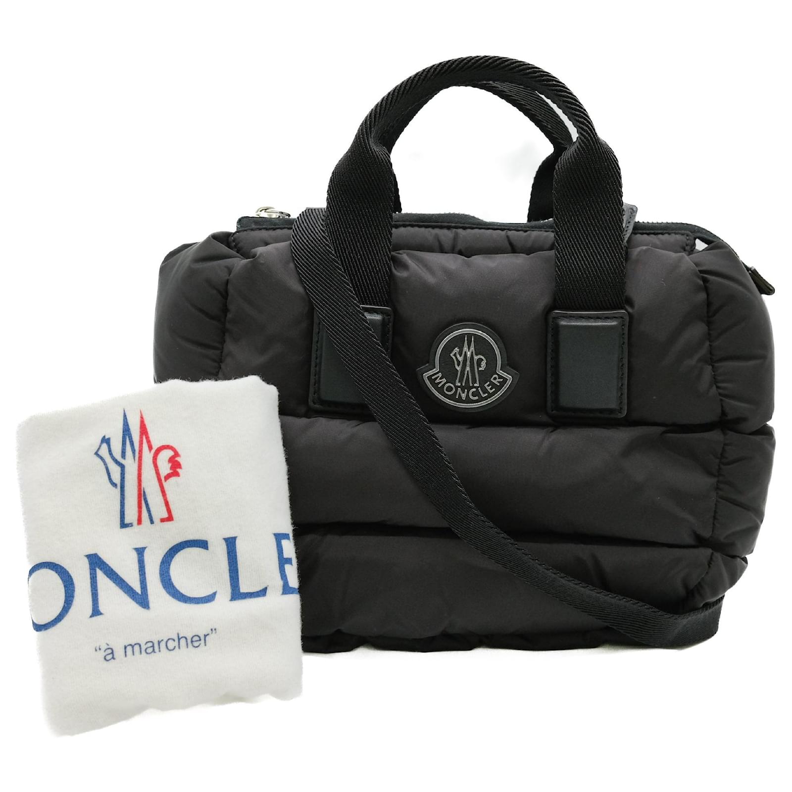Moncler Quilted Nylon 2WAY Shoulder Bag Black ref.2203483 - Joli Closet