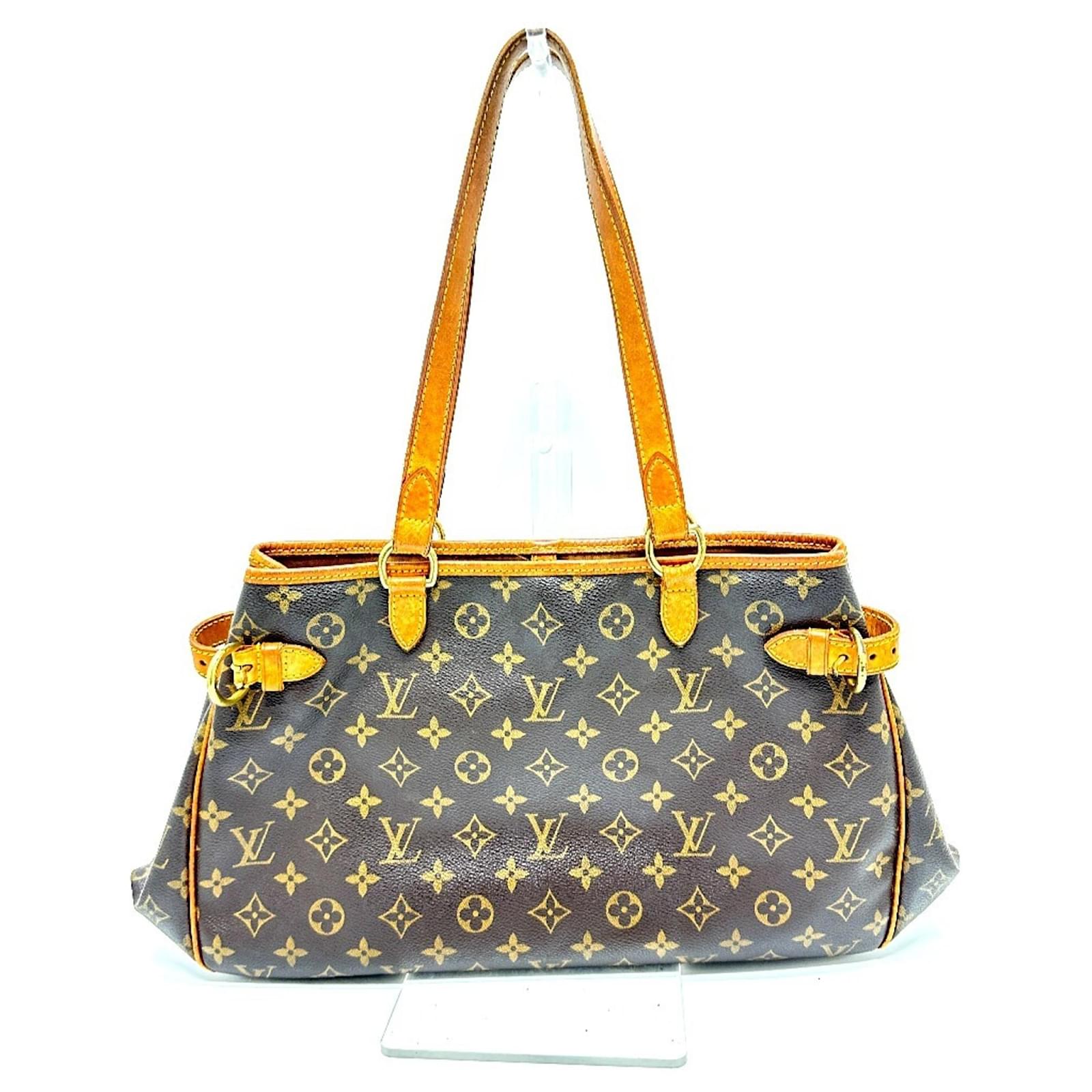 Louis Vuitton Monogram Batignolles Horizontal Shoulder Bag Brown Patent ...