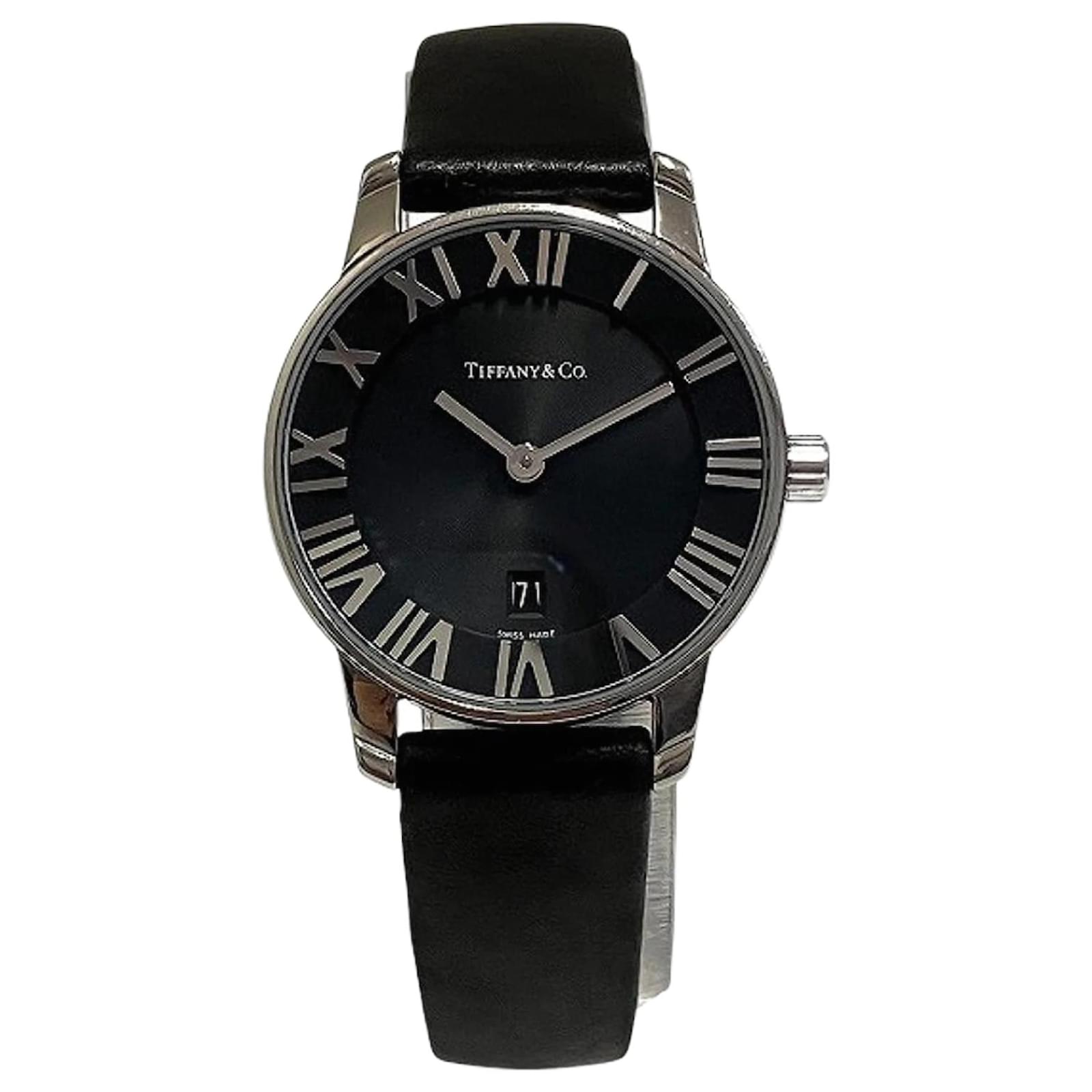 Tiffany & Co Tiffany Atlas Dome Black Dial Quartz Watch for Women ref ...