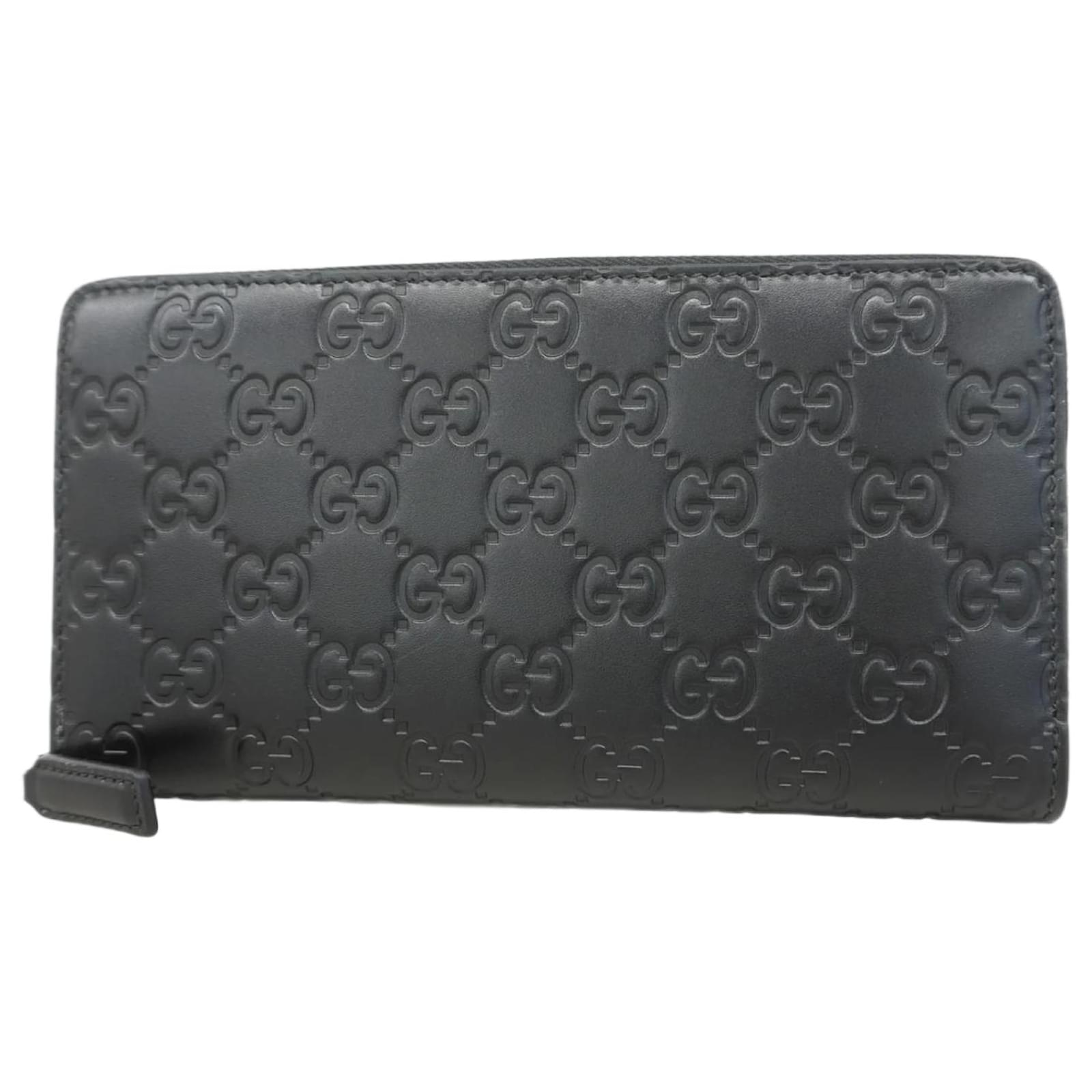 Gucci Long Wallet Guccissima Black Leather ref.2208931 - Joli Closet