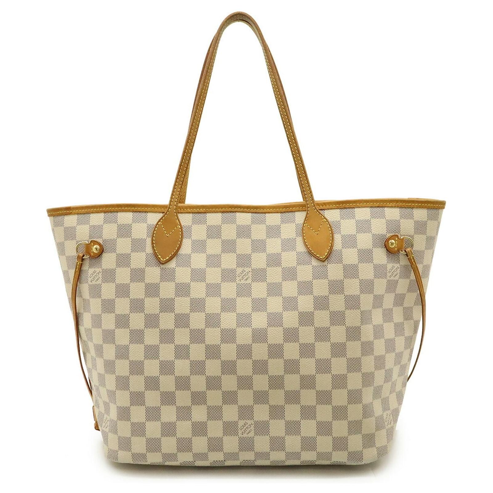 Louis Vuitton Neverfull MM White Cloth ref.2209051 - Joli Closet
