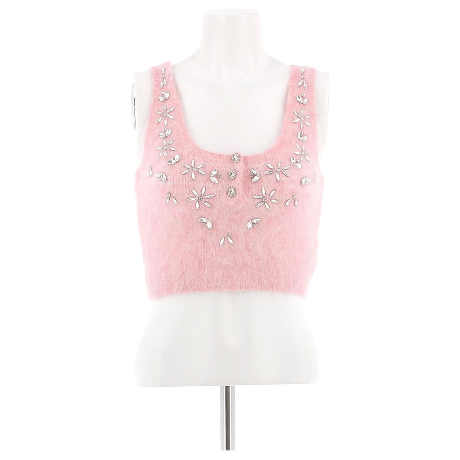 Paco Rabanne Top rose Pink Wool ref.2212277 - Joli Closet
