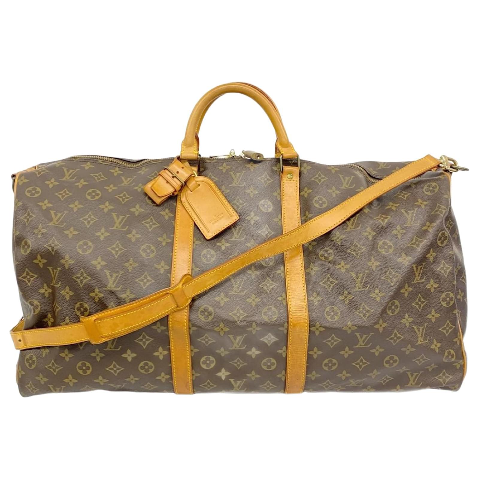 Louis Vuitton Boston Bag Monogram Keepall Bandouliere 60 Brown ref.2213435 - Joli Closet