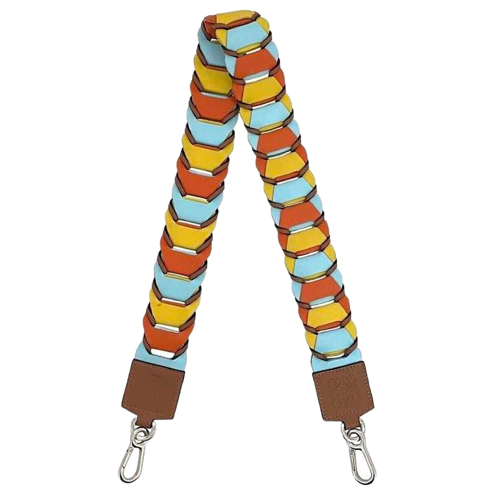 Loewe Multicolor Leather Shoulder Strap Brown Blue Multiple colors ...