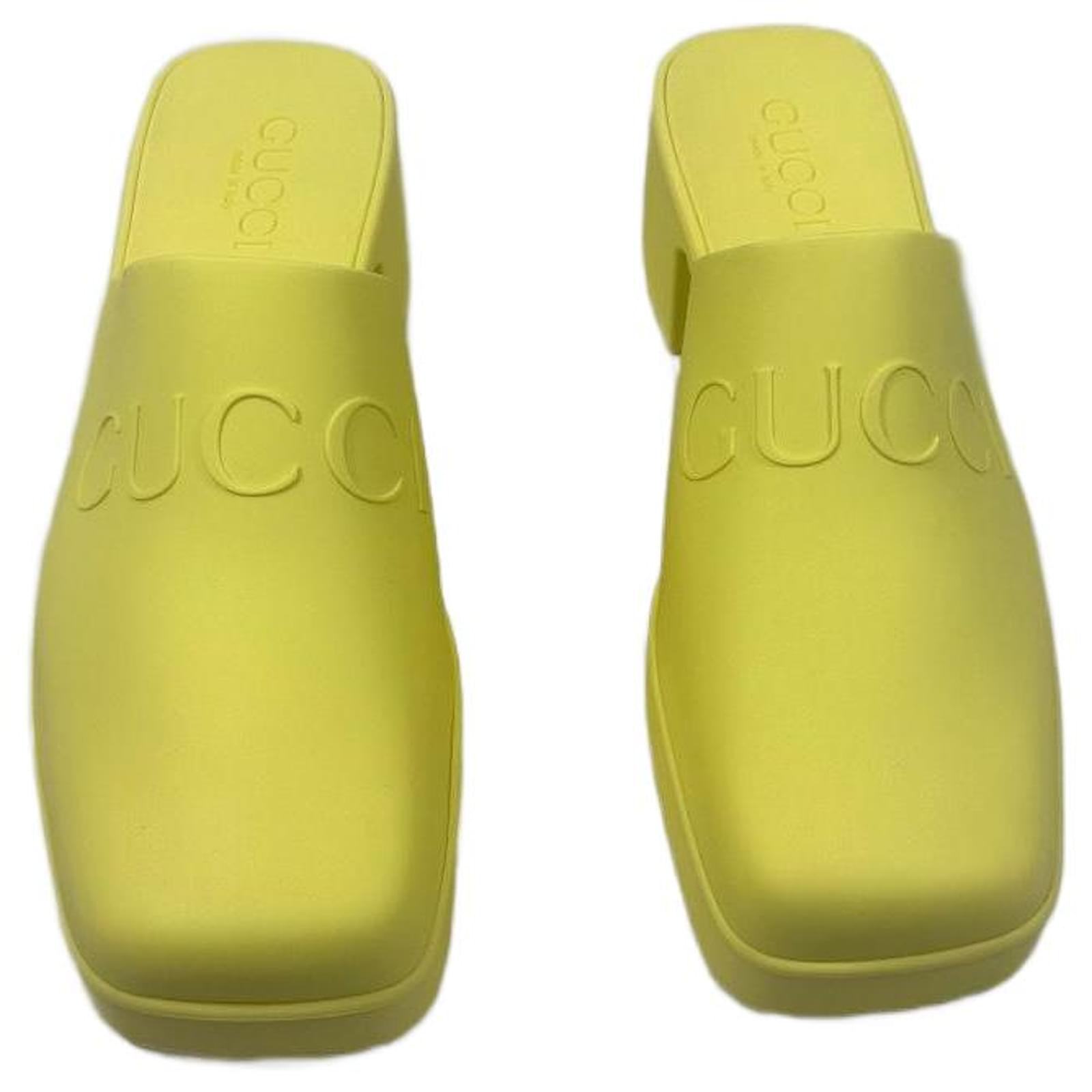 Gucci clogs Yellow Rubber ref.2223846 - Joli Closet