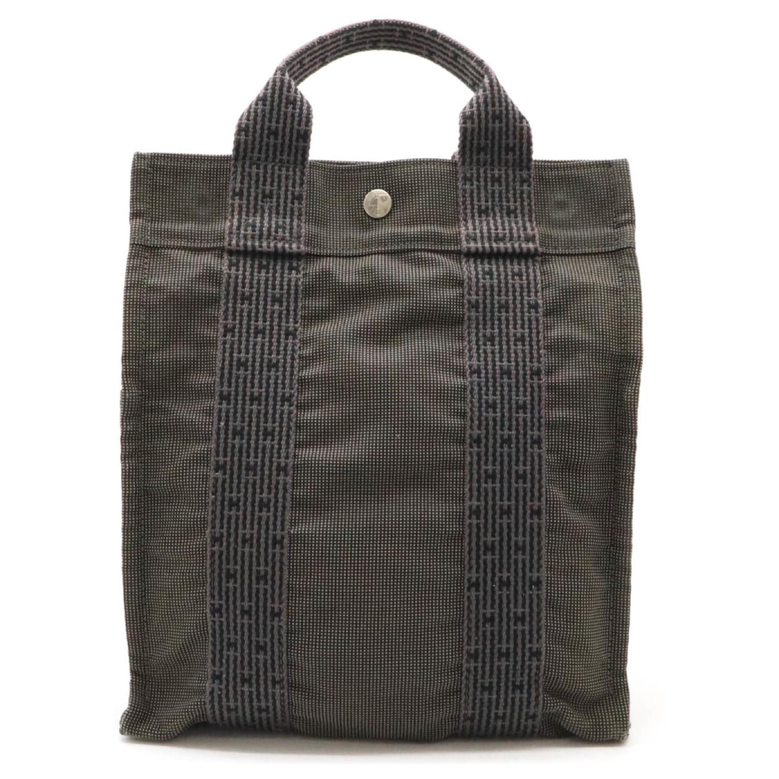 Hermès Hermes Air Line Sacado PM Rucksack Shoulder Bag Brown Cloth ref ...