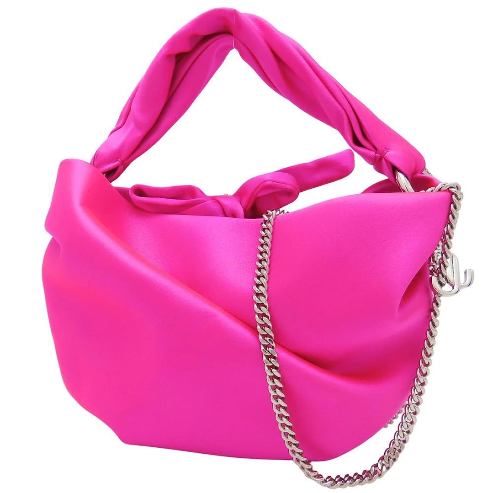 Jimmy Choo Bonny Handbag Pink Satin ref.2224178 - Joli Closet
