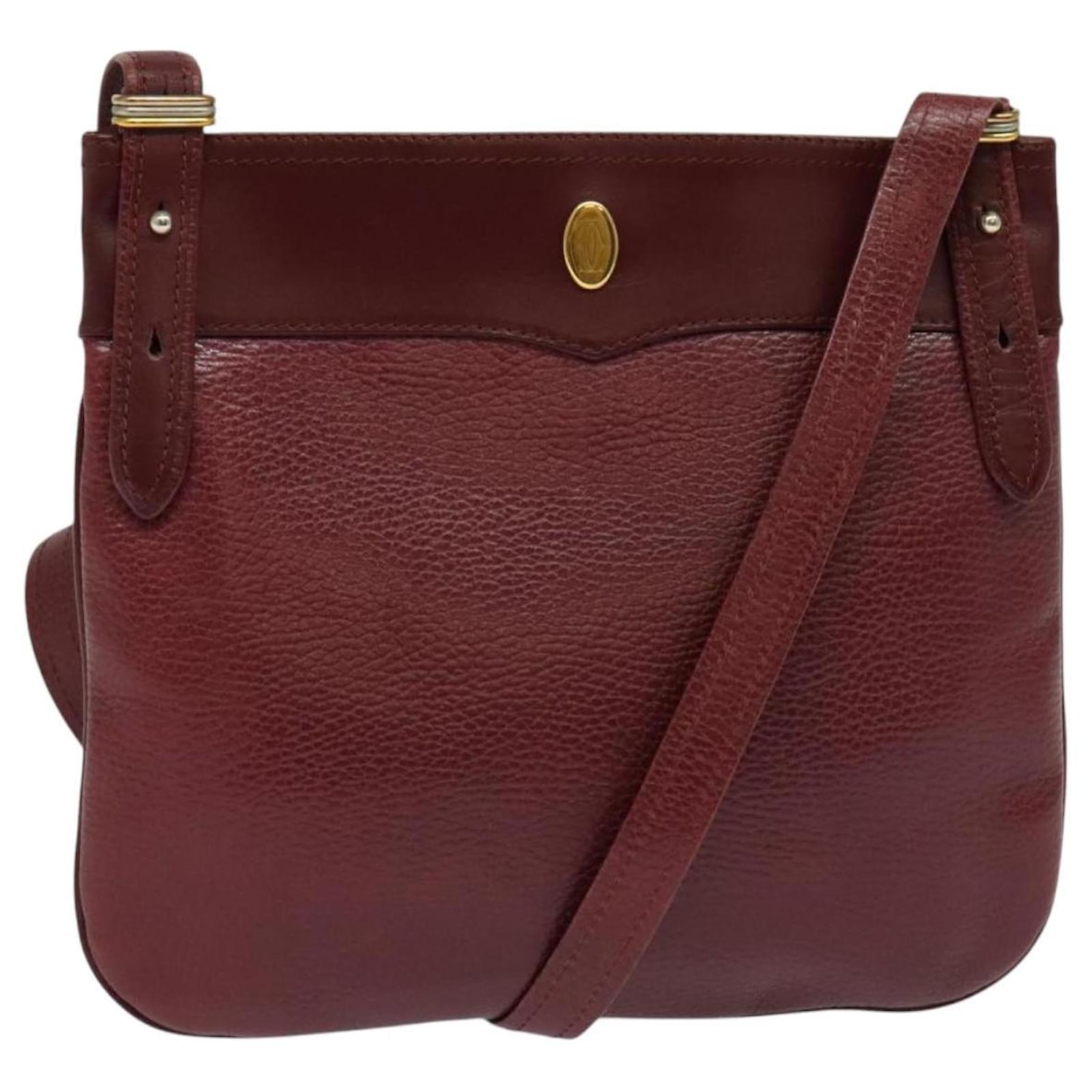 Cartier Must line Dark red Leather ref.2225091 - Joli Closet