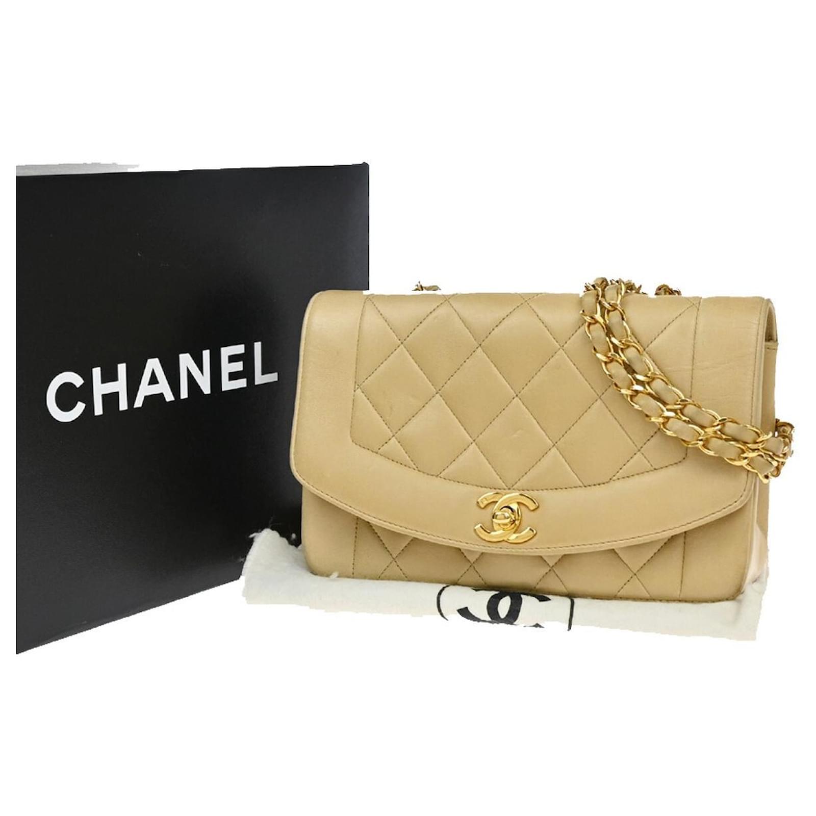 Chanel Diana Beige Leather ref.2225204 - Joli Closet