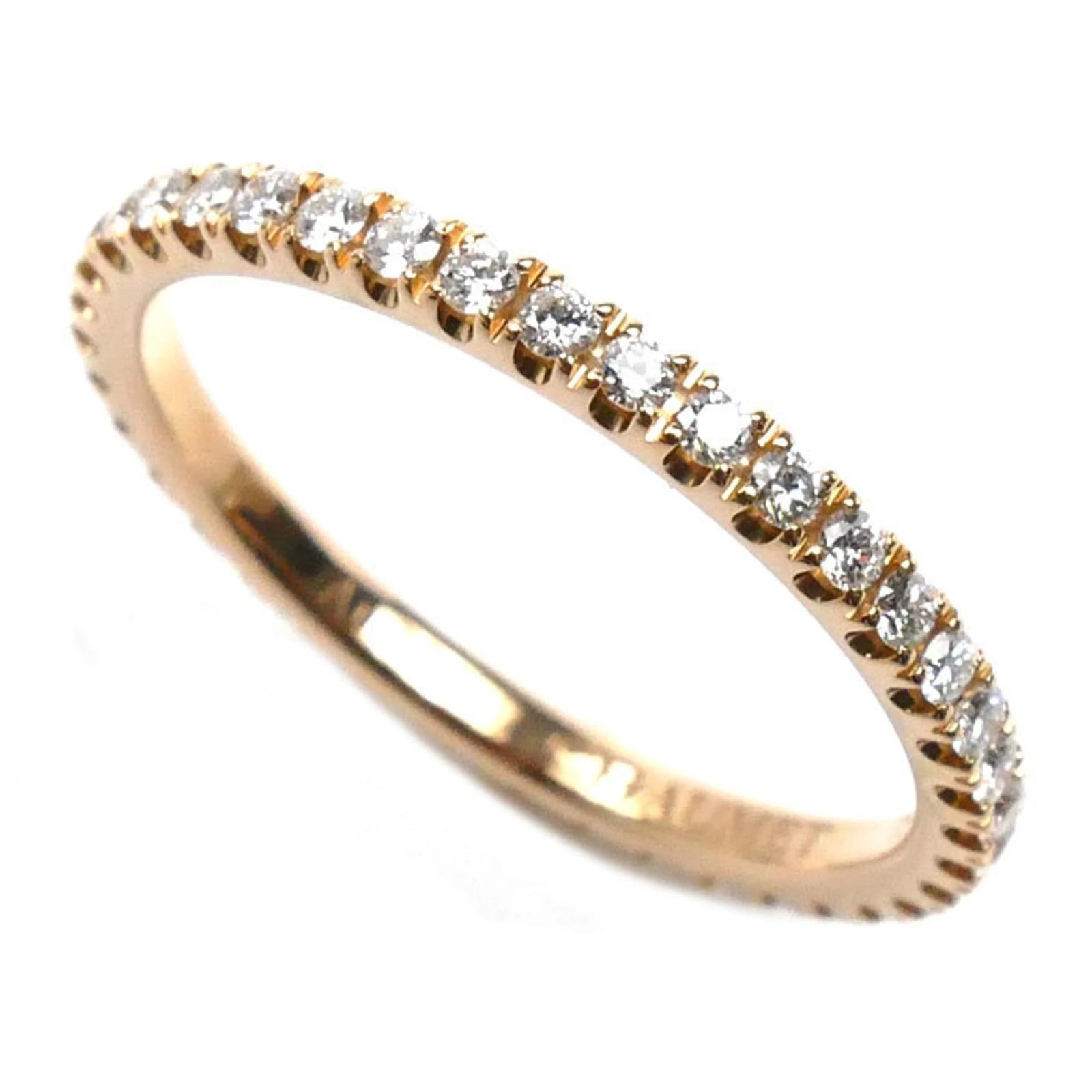 Chaumet 18K Pink Gold Diamond Band Ring ref.2225429 - Joli Closet