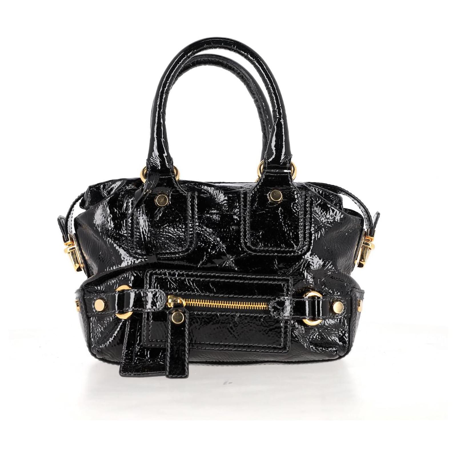 Dolce & Gabbana Small Frame Front Pocket Handbag in Black Leather ref ...