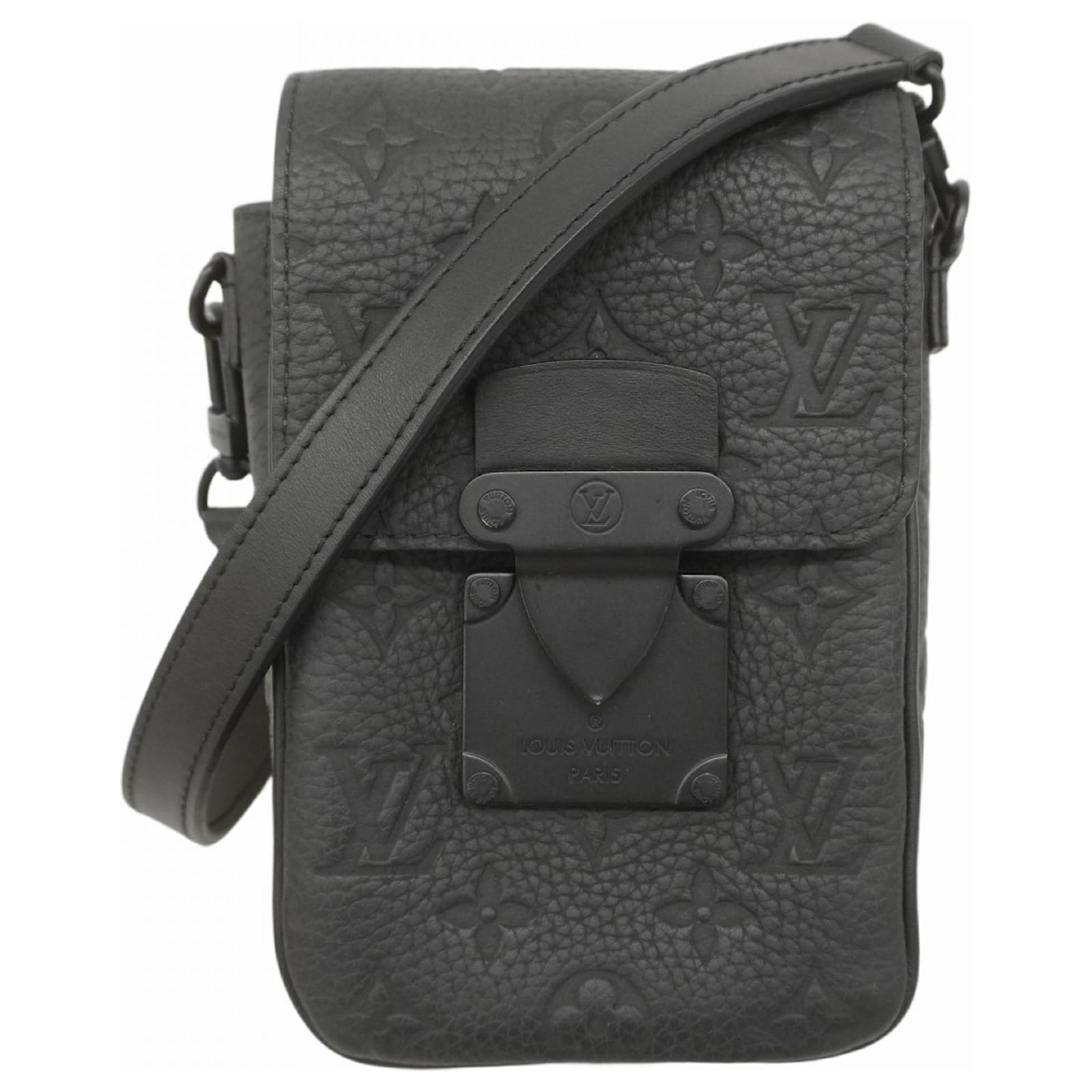Louis Vuitton Monogram Taurillon S Lock Shoulder Bag Black ref.2227053 ...