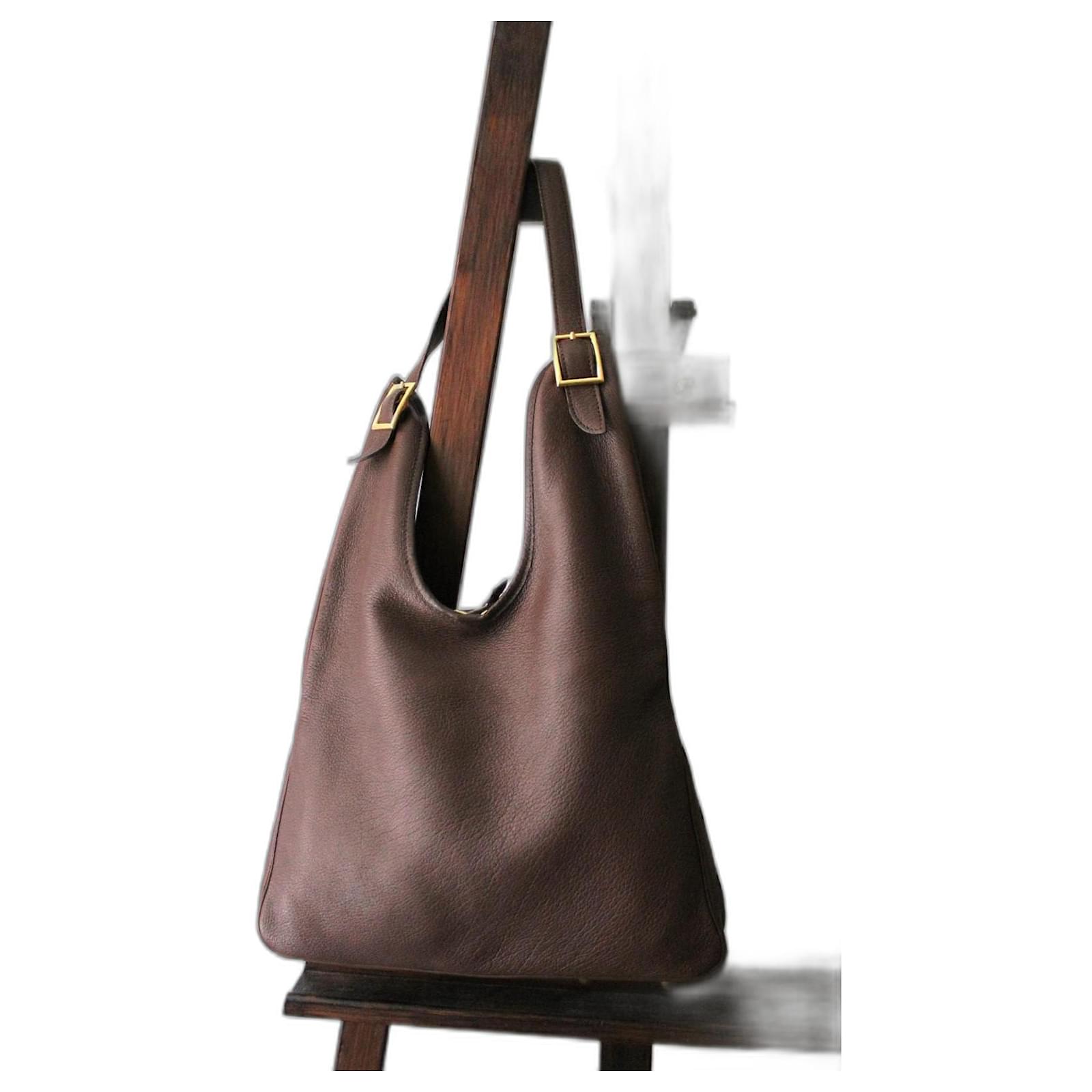 Hermès Handbags Brown Leather ref.2227337 - Joli Closet