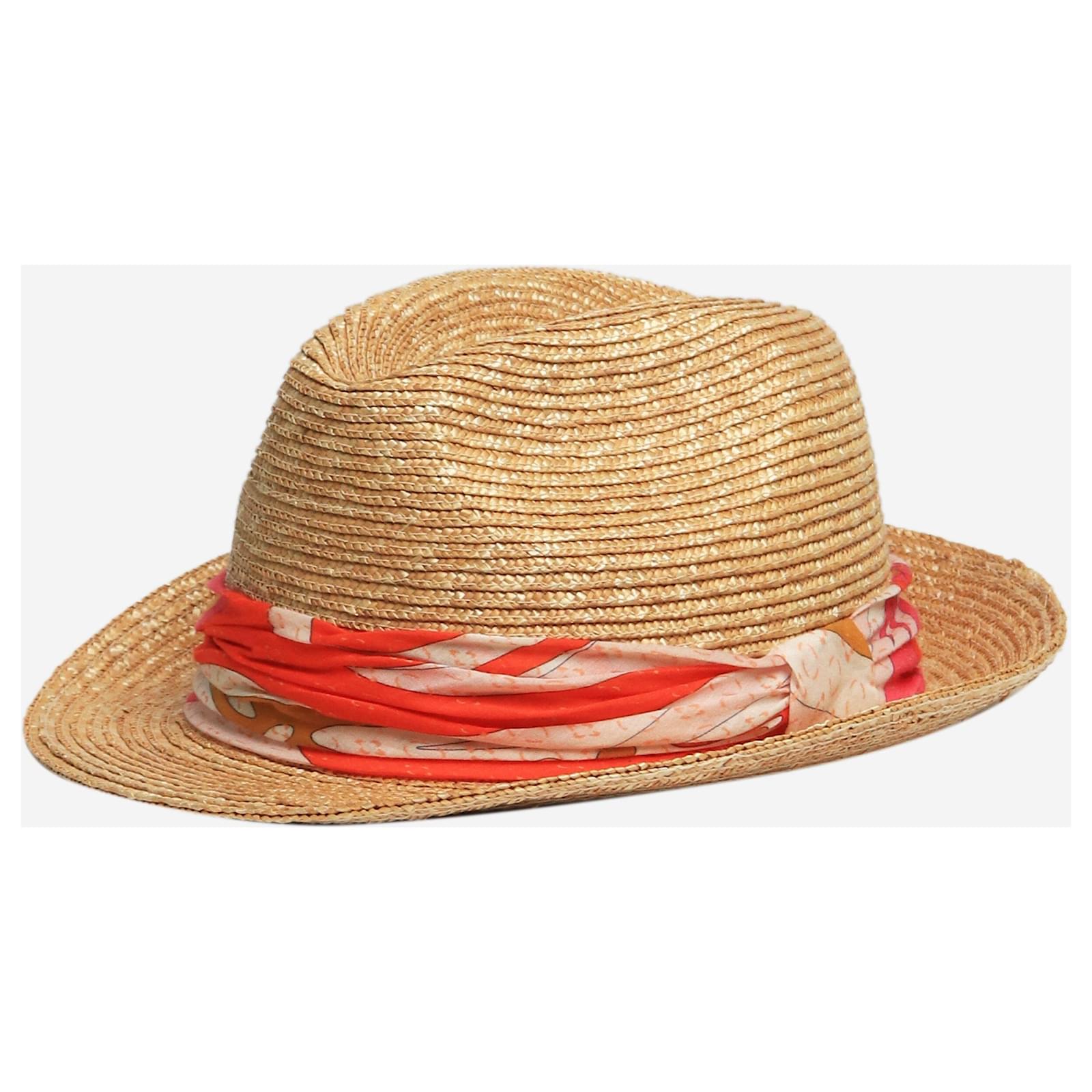 Emilio Pucci Neutral straw hat ref.2227880 - Joli Closet