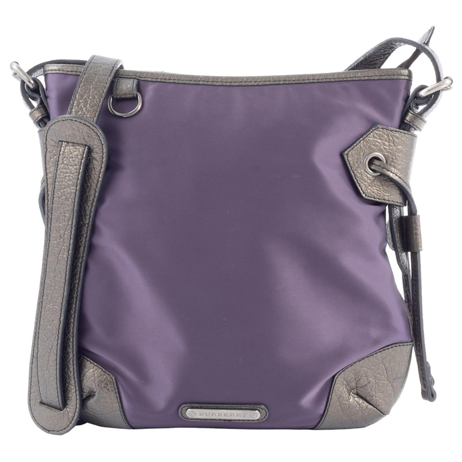 Burberry Purple Nylon Shoulder Bag ref.2230769 - Joli Closet