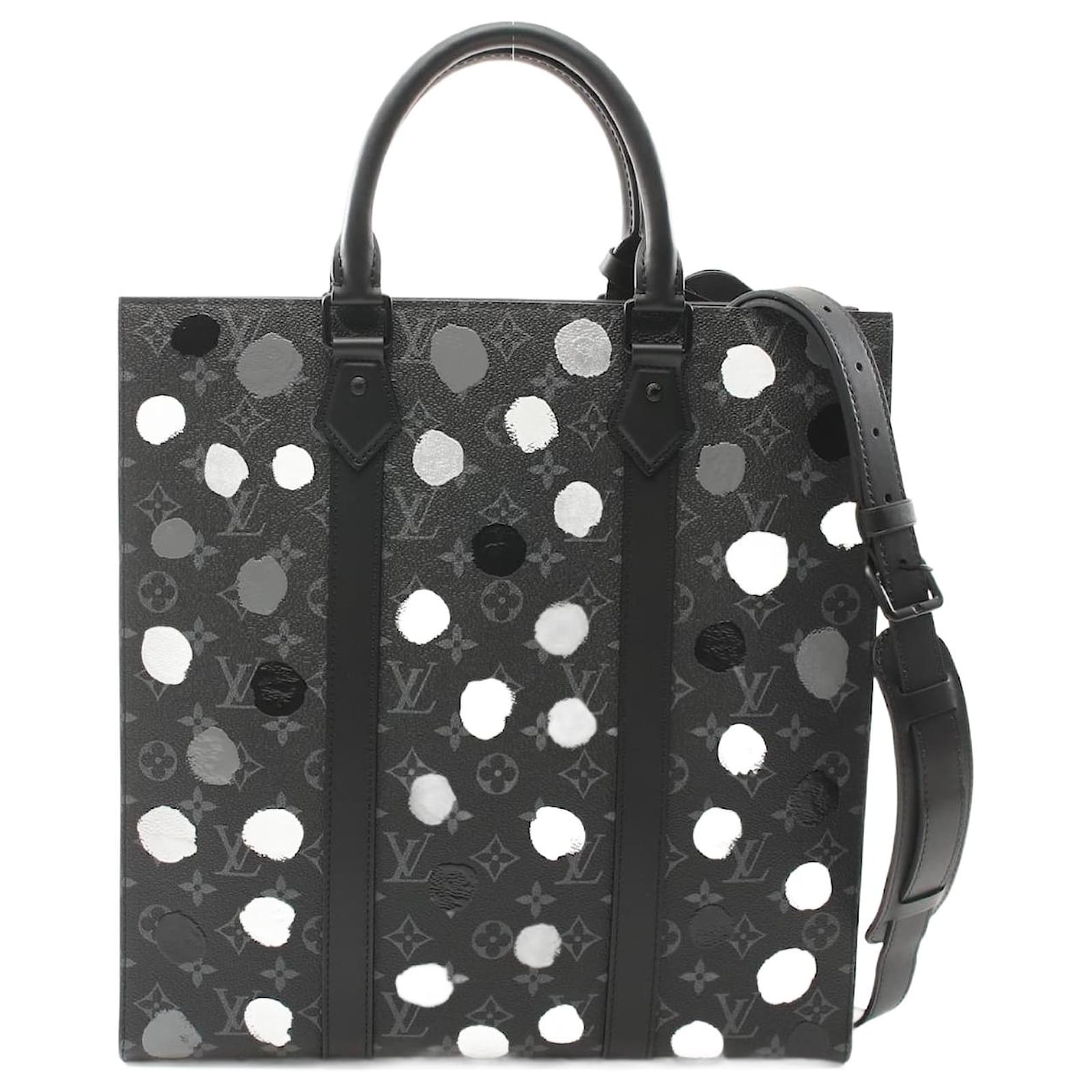 Louis Vuitton Yayoi Kusama Sac Plat Tote Bag M46404 Grey Cloth ref ...