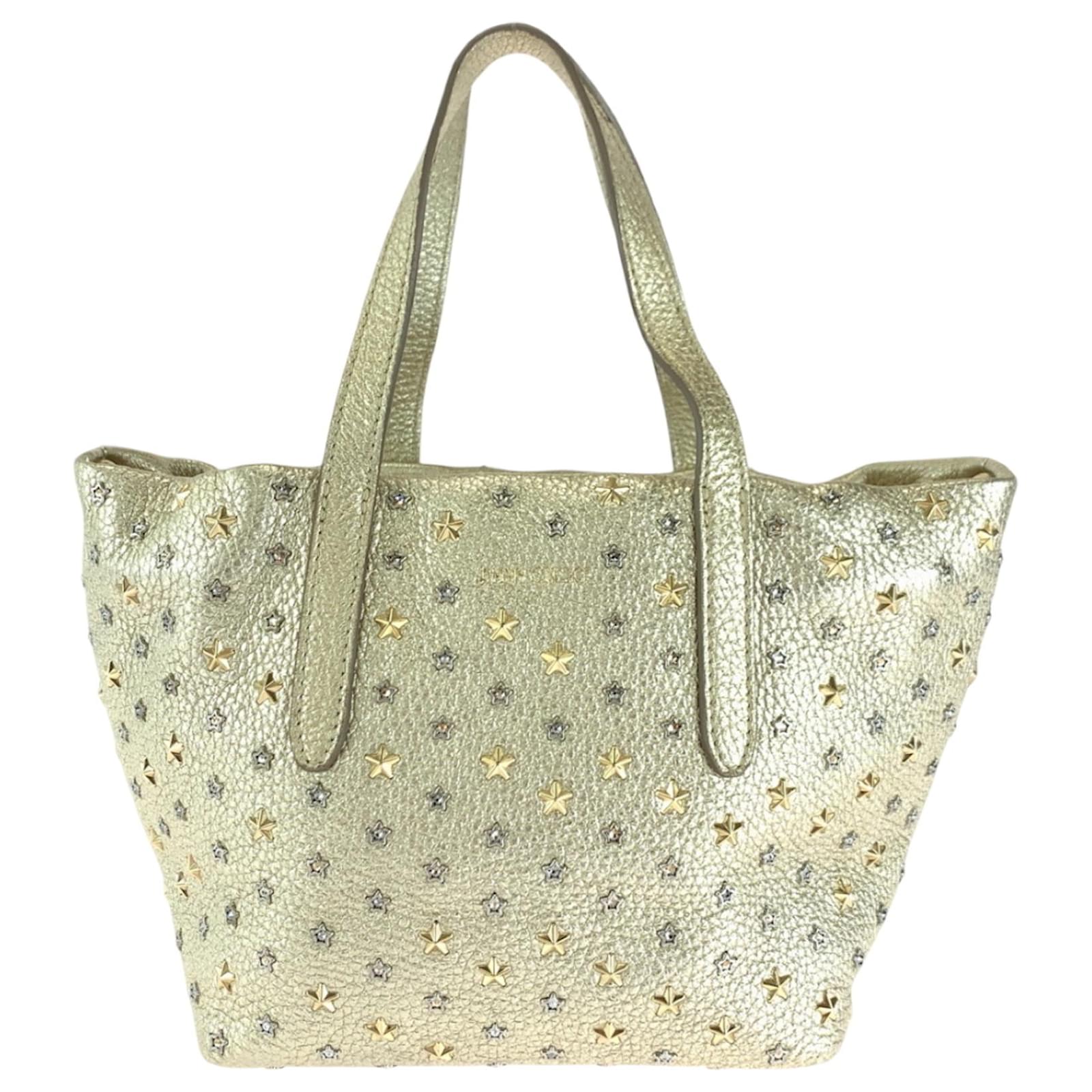 Jimmy Choo Mini Sarah Star Studs Handbag Golden Leather ref.2232910 ...