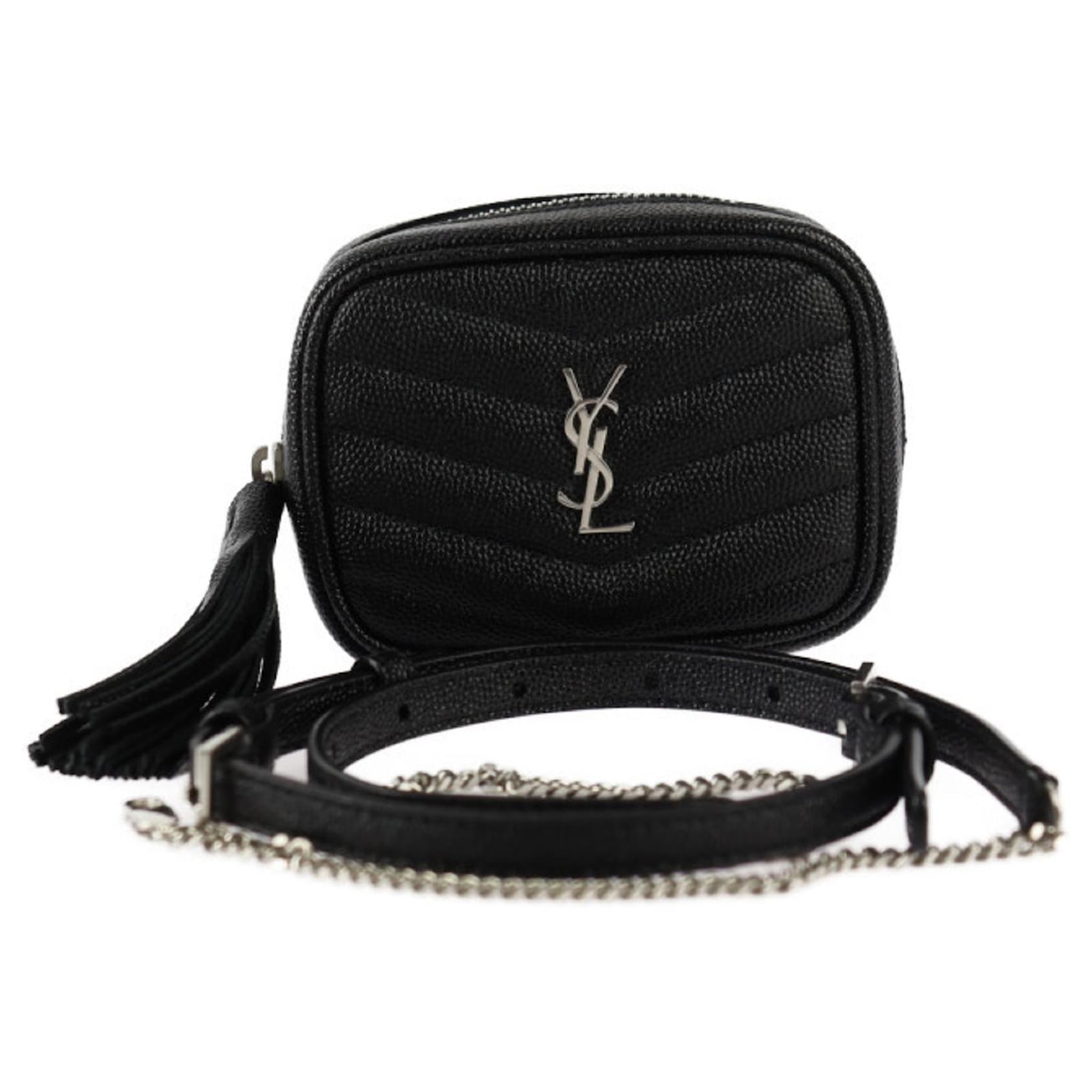 Yves Saint Laurent Baby Lou Pouch Shoulder Bag Black Leather ref ...
