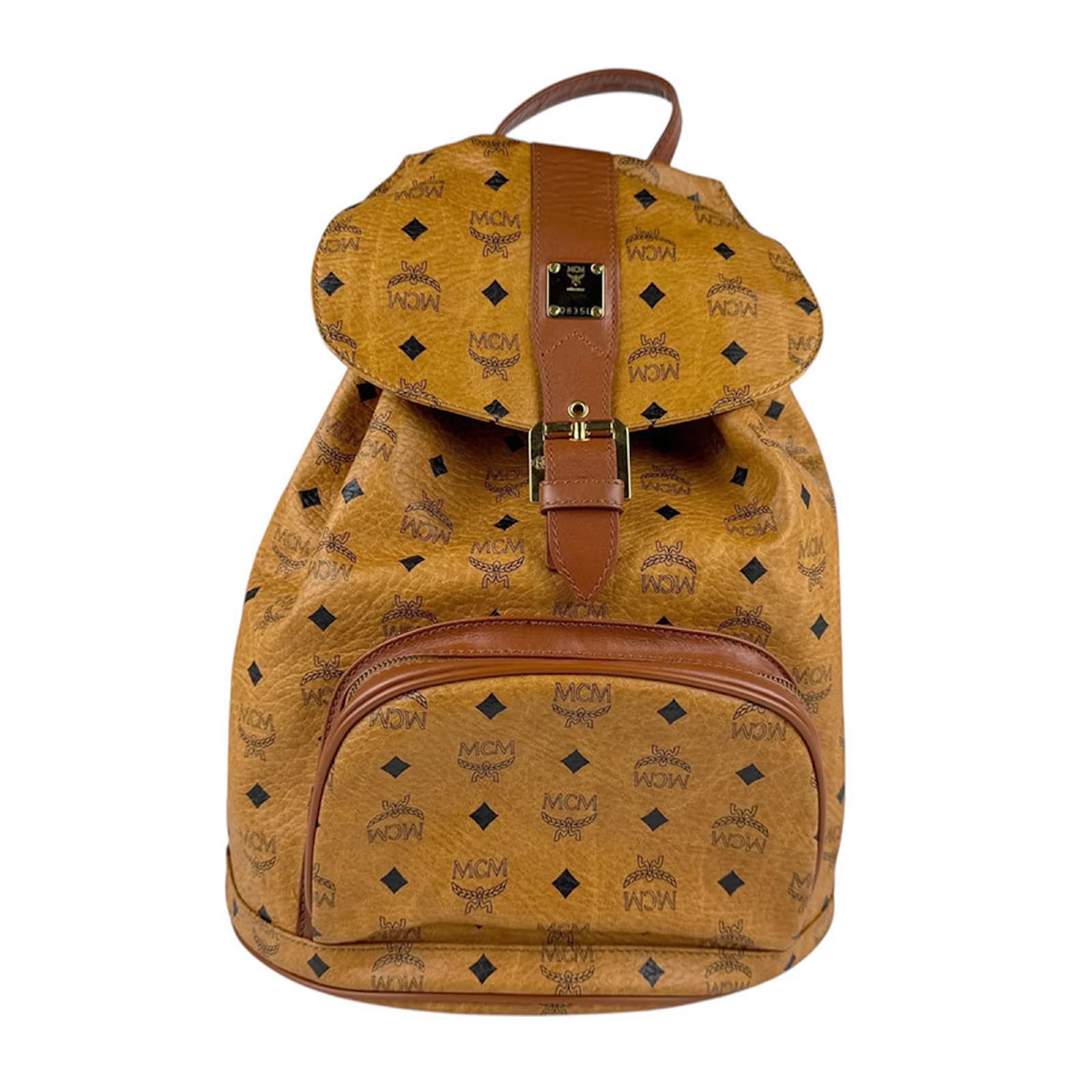 MCM Brown Leather Backpack ref.2234517 - Joli Closet