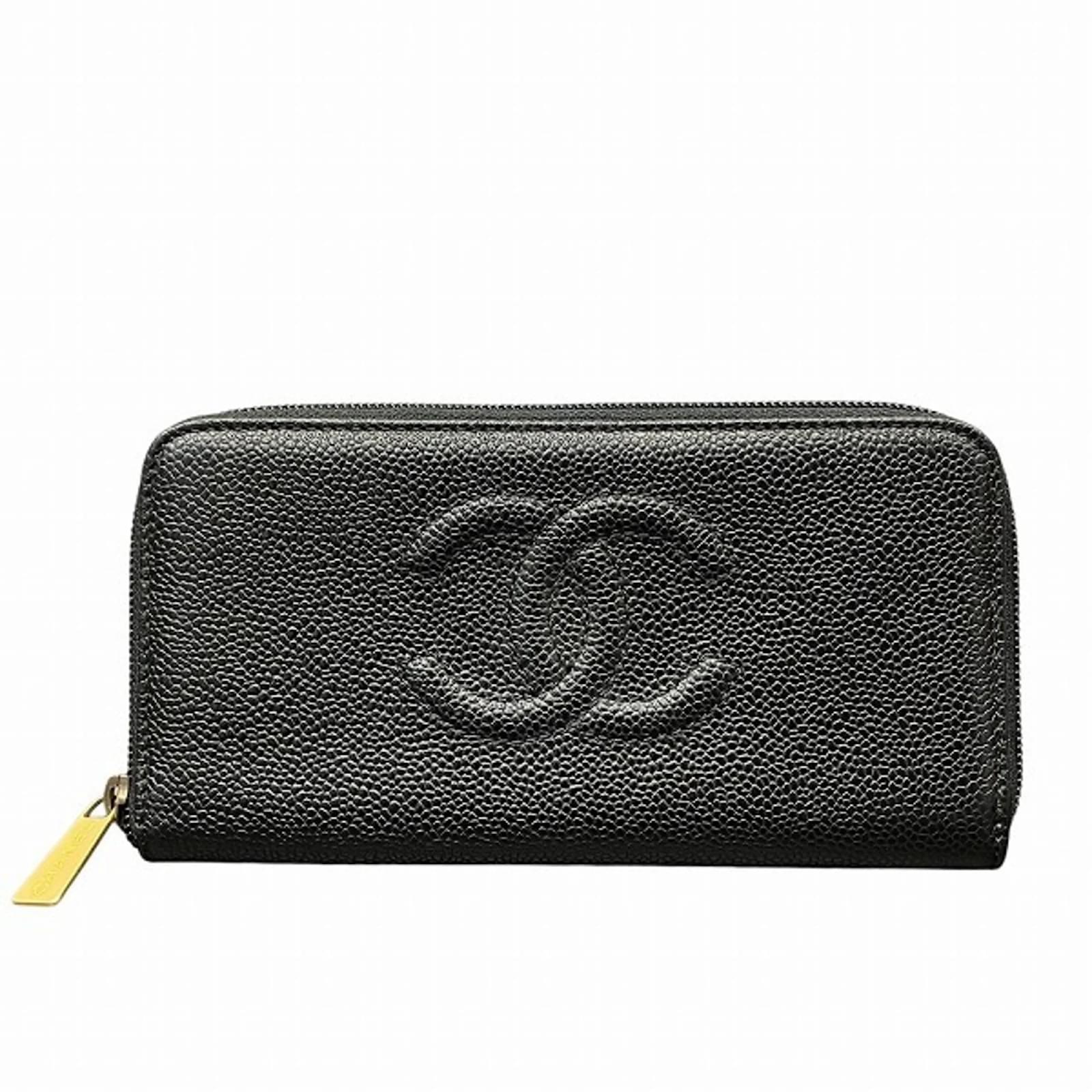 Chanel Coco Mark Long Wallet in Black Grained Calfskin ref.2237987 ...