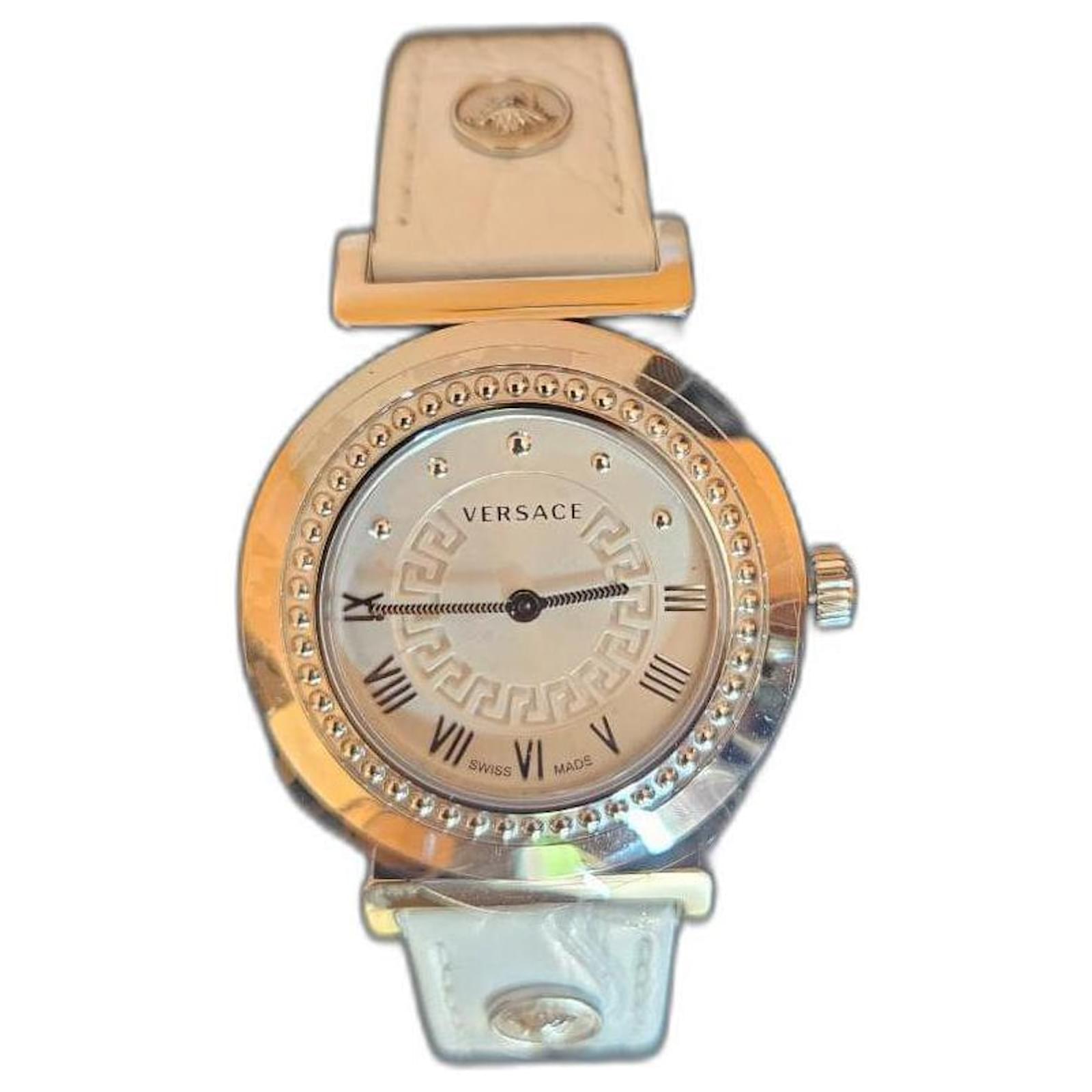 New Versace watch for women. White Leather ref.2244953 - Joli Closet