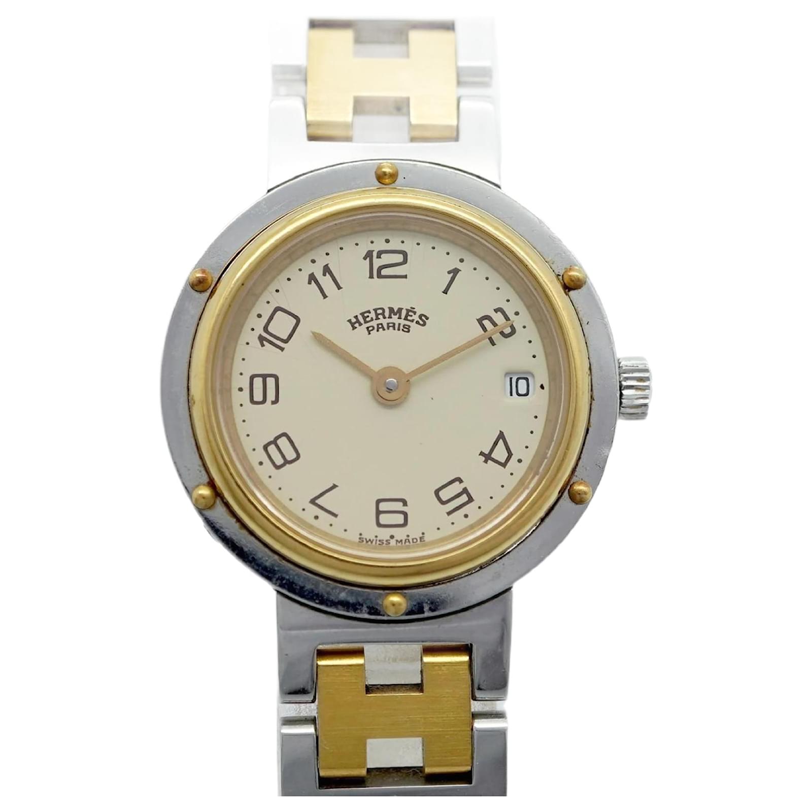 Hermès Hermes Clipper Ivory Dial Watch for Women ref.2245399 - Joli Closet