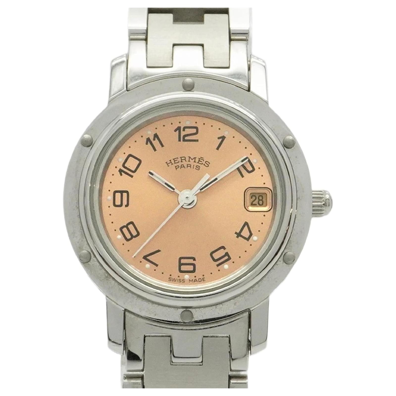 Hermès Hermes Clipper CL4.210 Orange Dial Watch for Women ref.2248532 ...